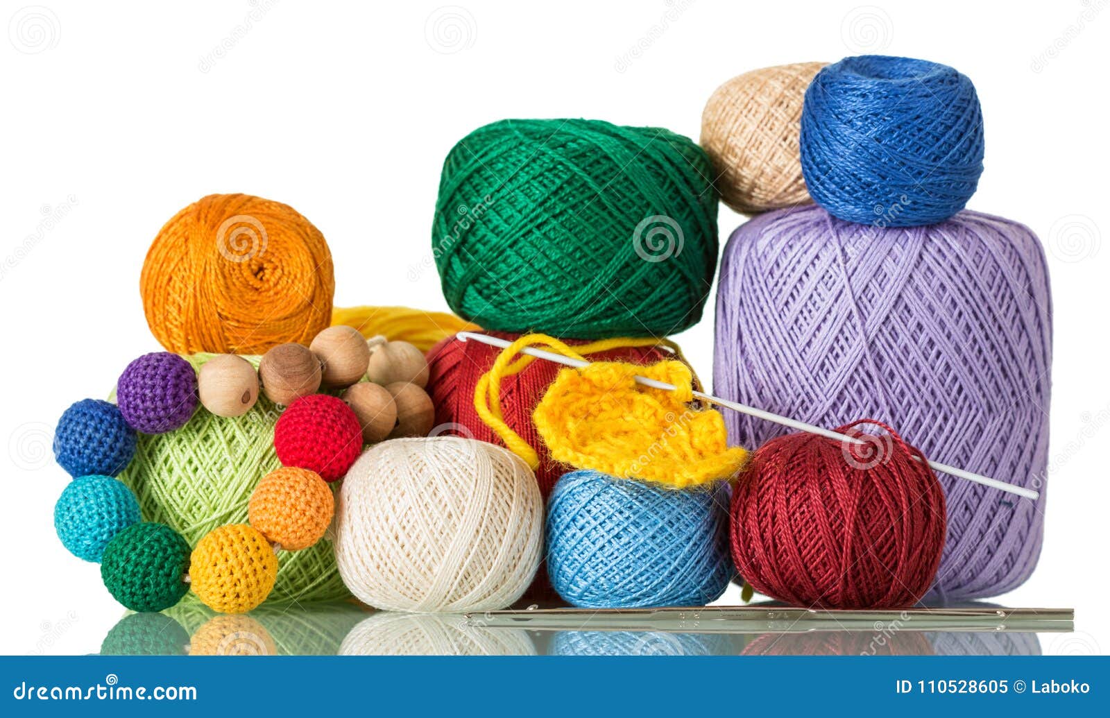 Large Selection of Yarn in Different Colors and Textures for Manual ...