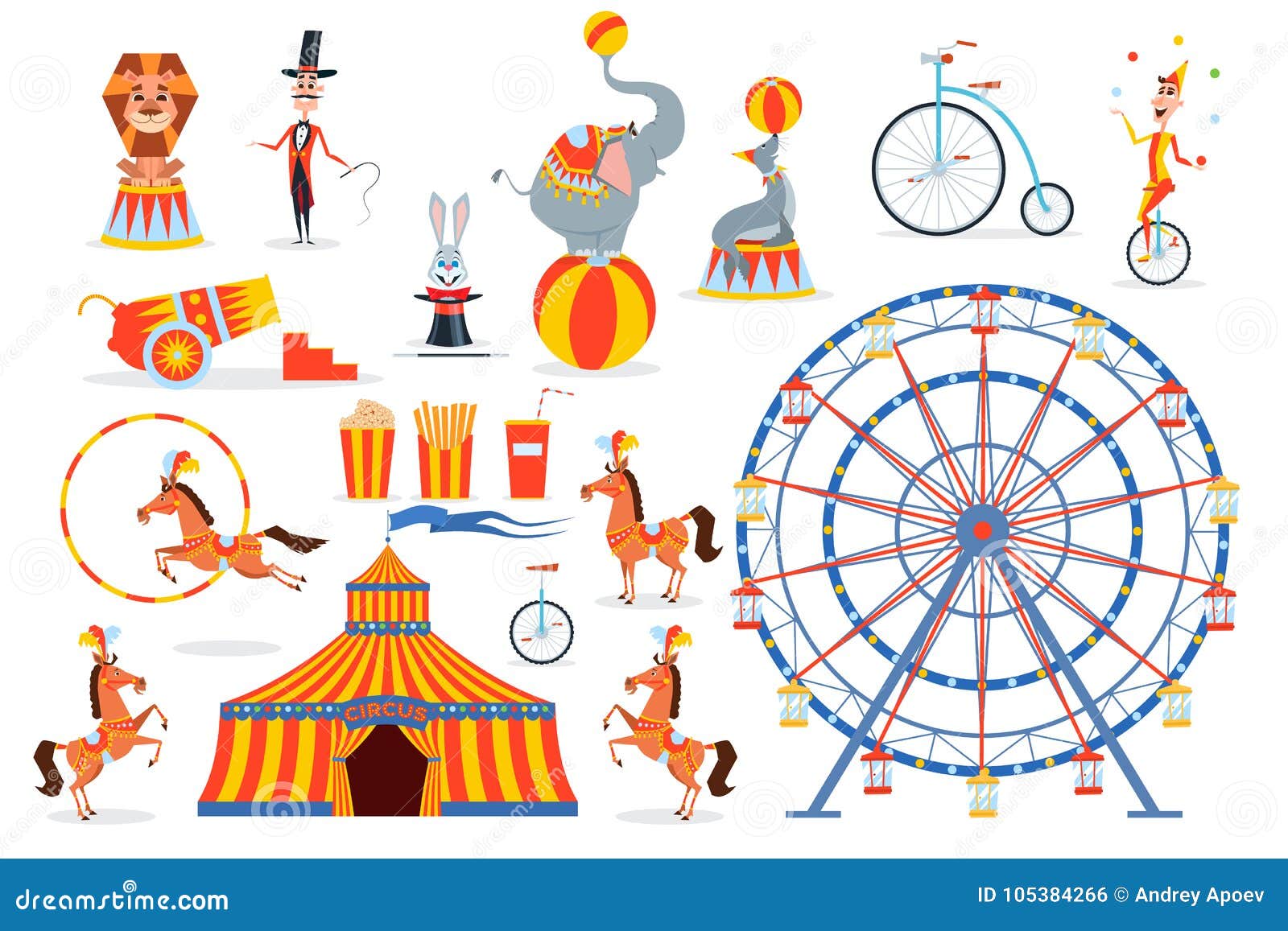 Large Circus Set Stock Illustrations – 201 Large Circus Set Stock ...