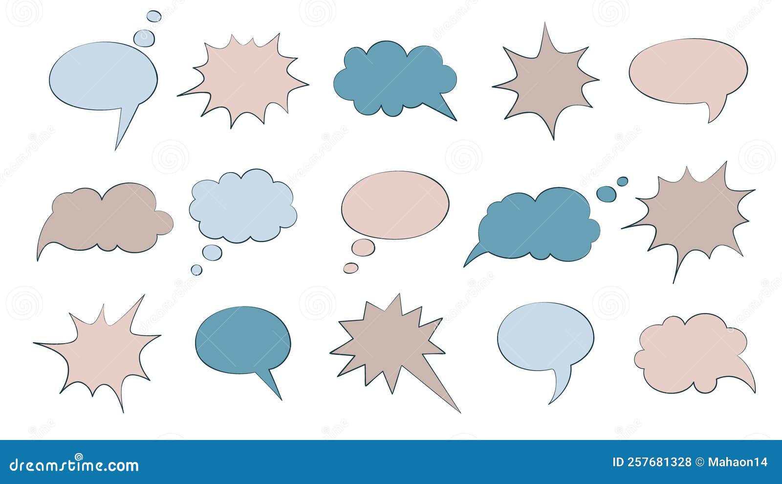 Large Set of Doodle Speech Bubbles Stock Vector - Illustration of ... Large Set of Doodle Speech Bubbles Stock Vector - Illustration of ...