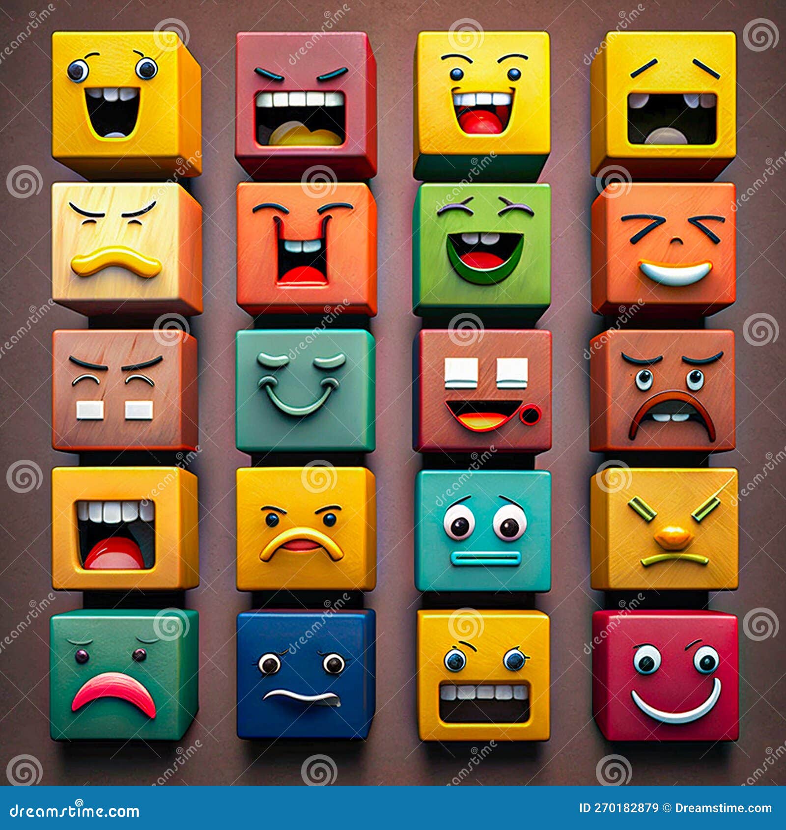 A Large Set of Emojis of Different Shapes. Express Different Emotions ...