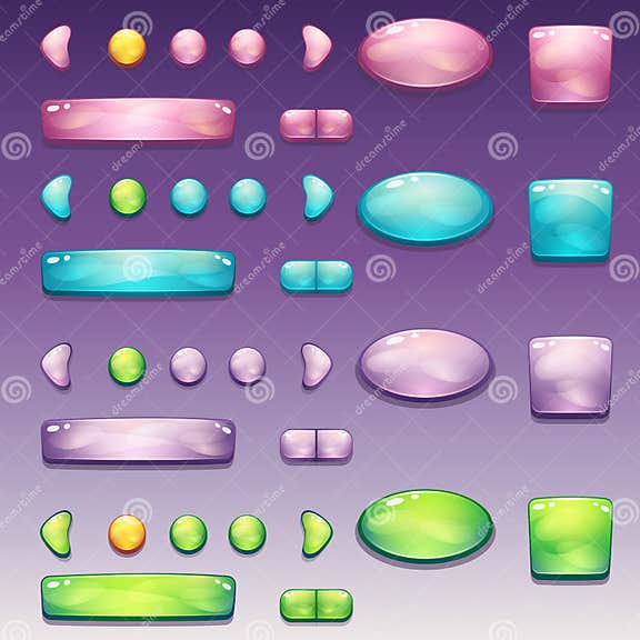 A Large Set of Glamorous Buttons of Different Shapes for the User ...