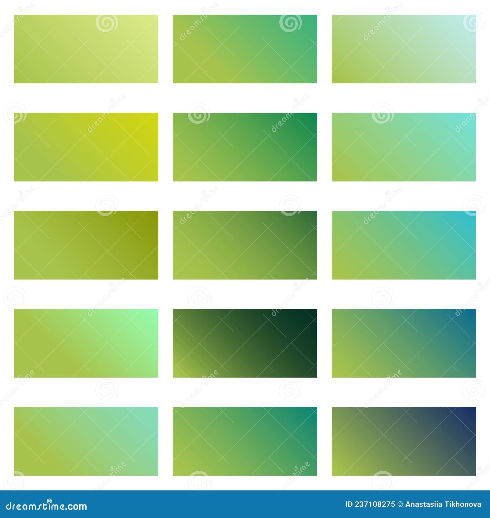 A Large Set of Gradient Backgrounds, Lime Color with a Transition To ...