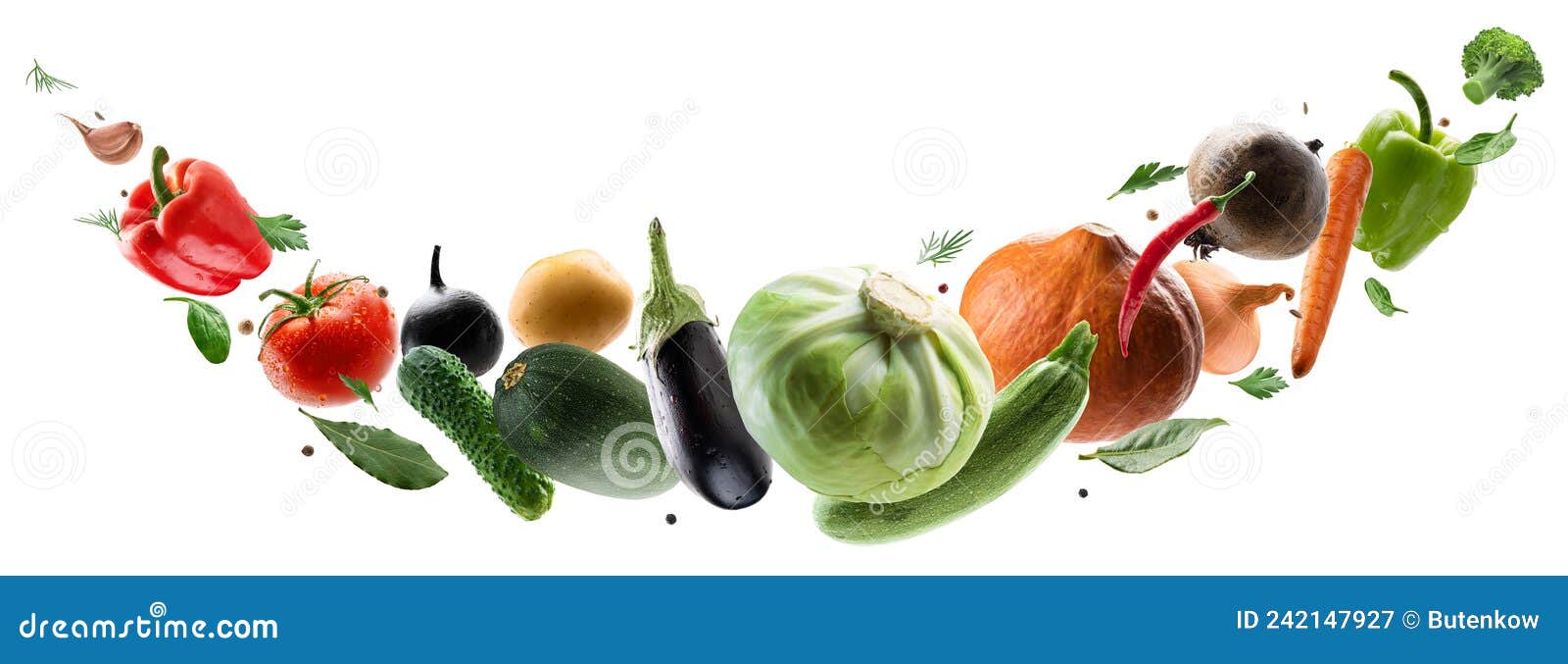 Large Set of Isolated Vegetables on a White Background Stock Image ...