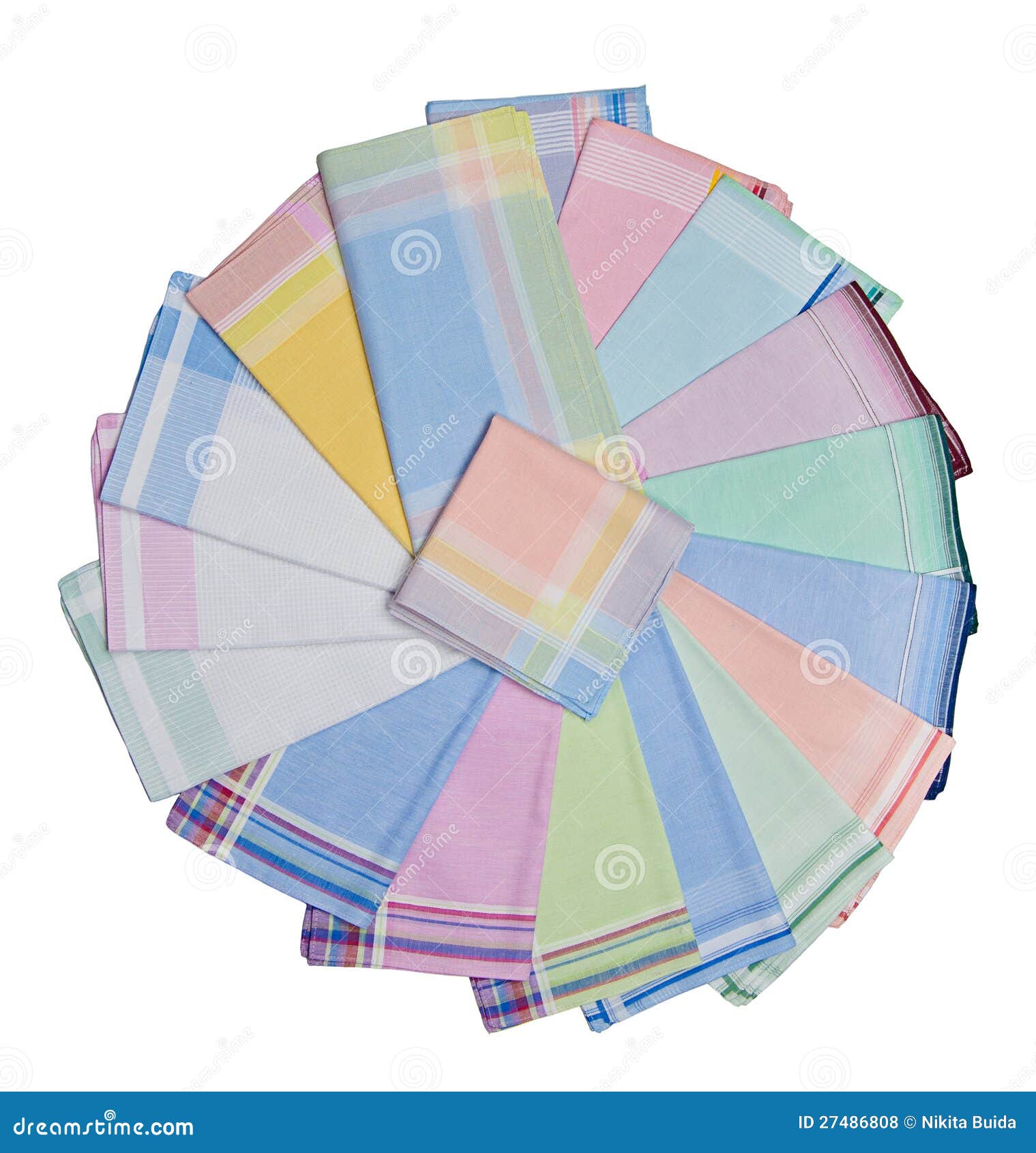 Large Set of Many Handkerchiefs Stock Photo - Image of group, folded ...