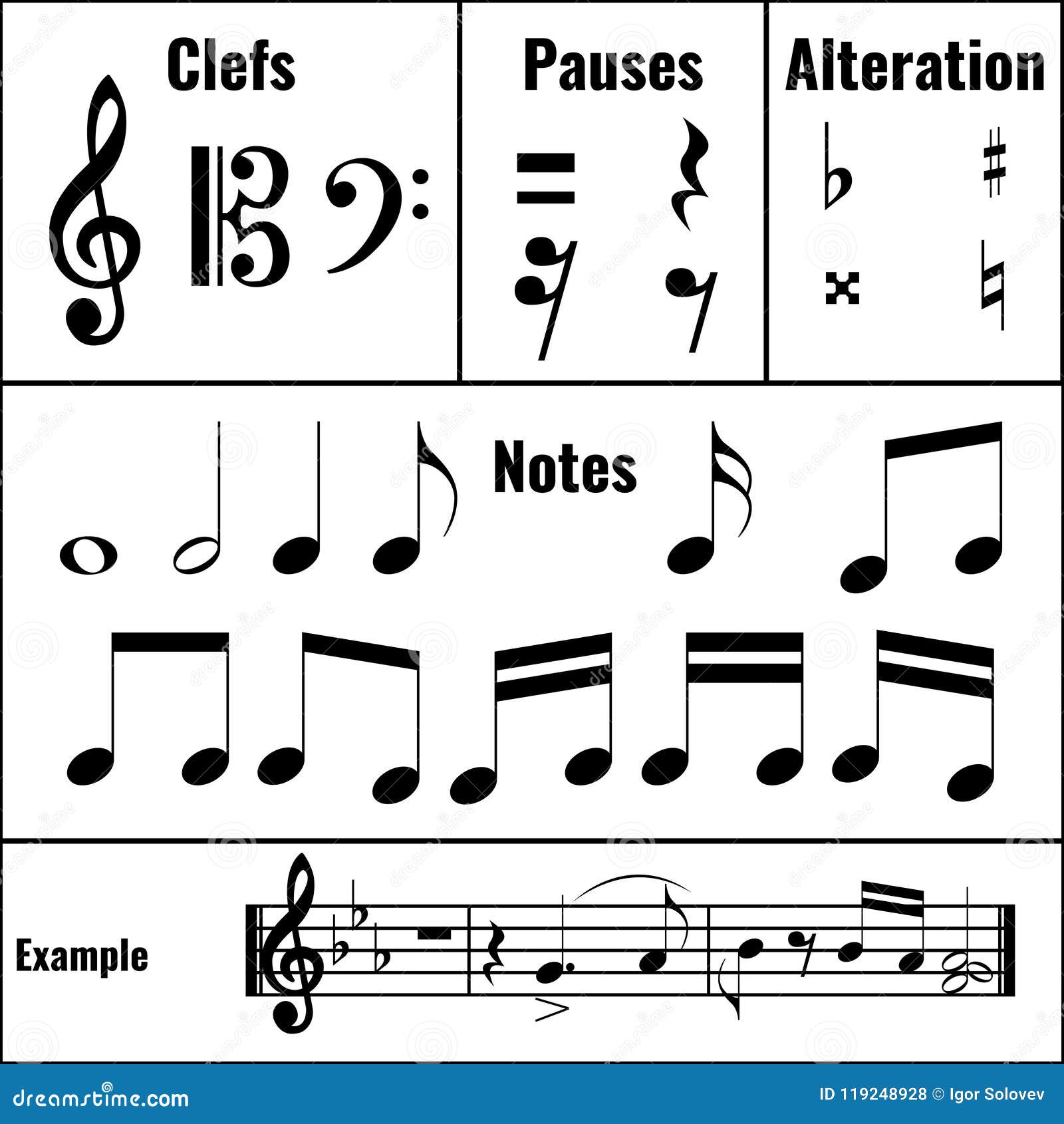 A Large Set of Music Notes Symbols for Your Projects. EPS10 Vector ... A Large Set of Music Notes Symbols for Your Projects. EPS10 Vector ...