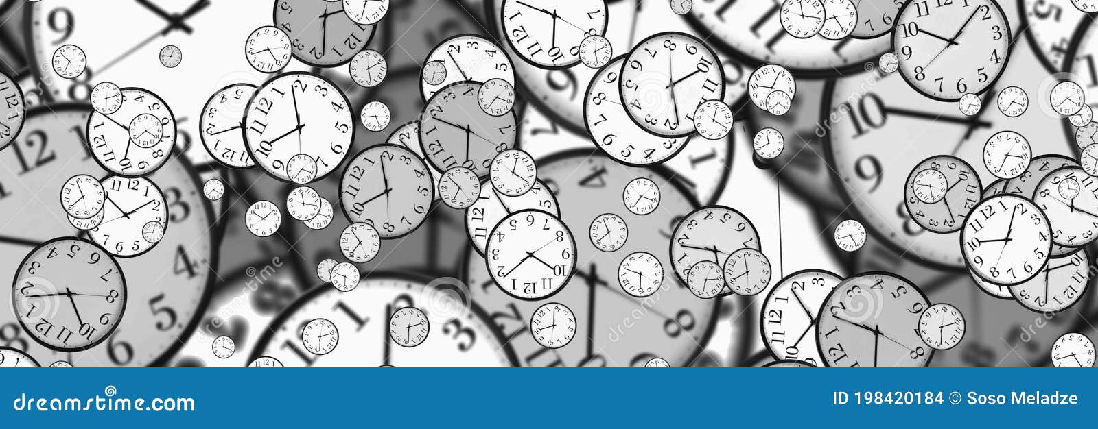 Large Set of Vintage Clock Faces. Texture of Time, Elegant Collection ...