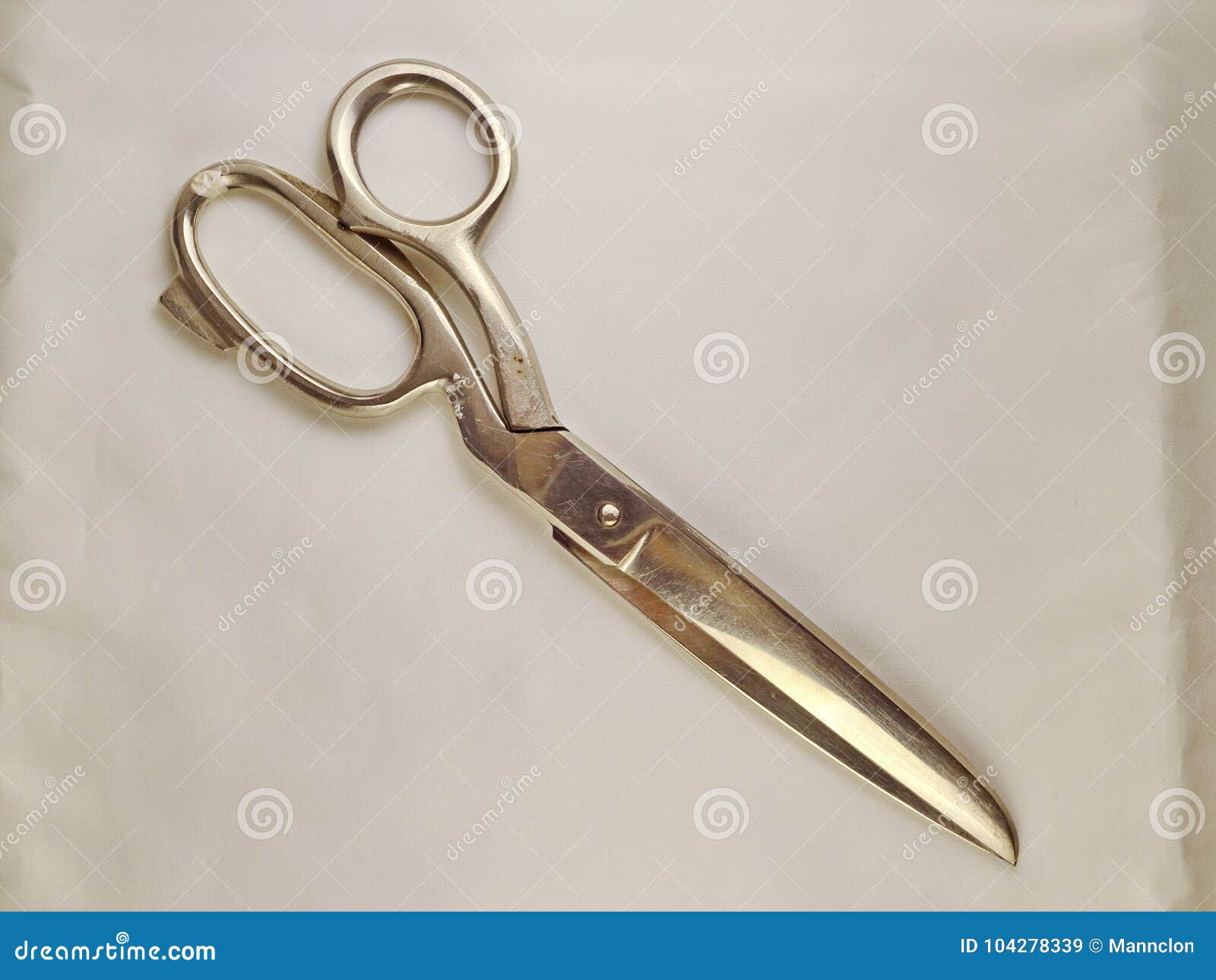 Large tailoring scissors stock image. Image of tool - 104278339