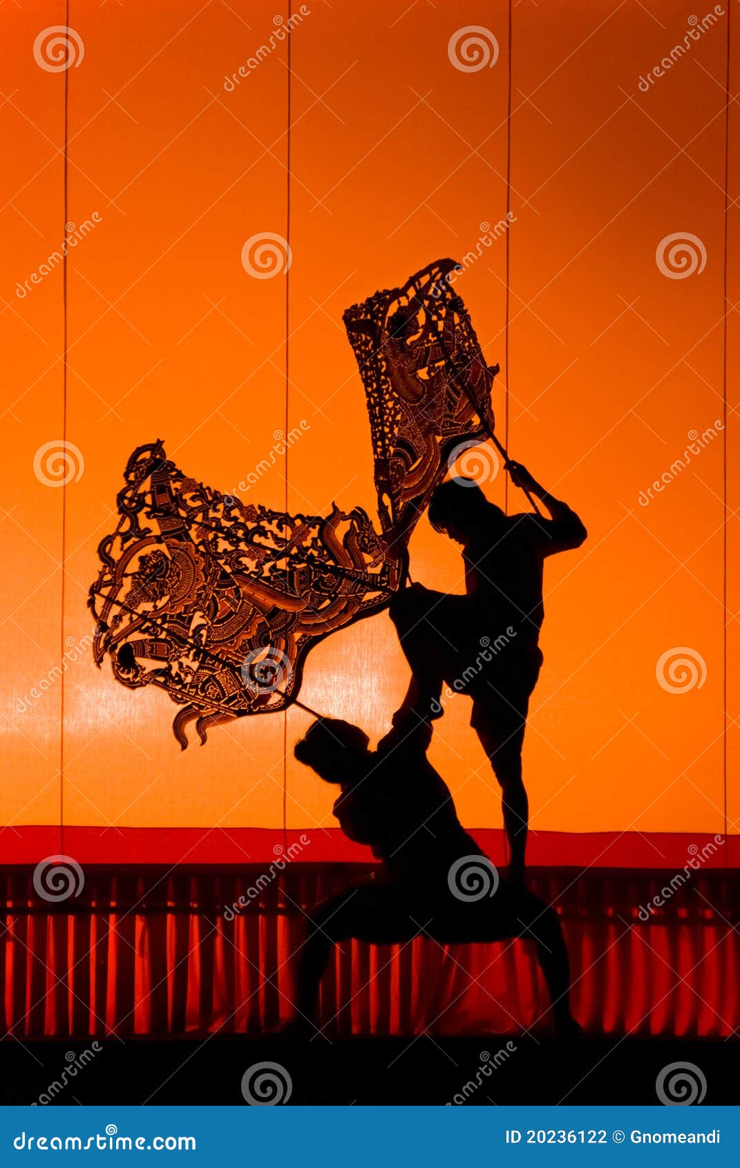 Thai Performance Art - Large Shadow Play Editorial Photography - Image ...