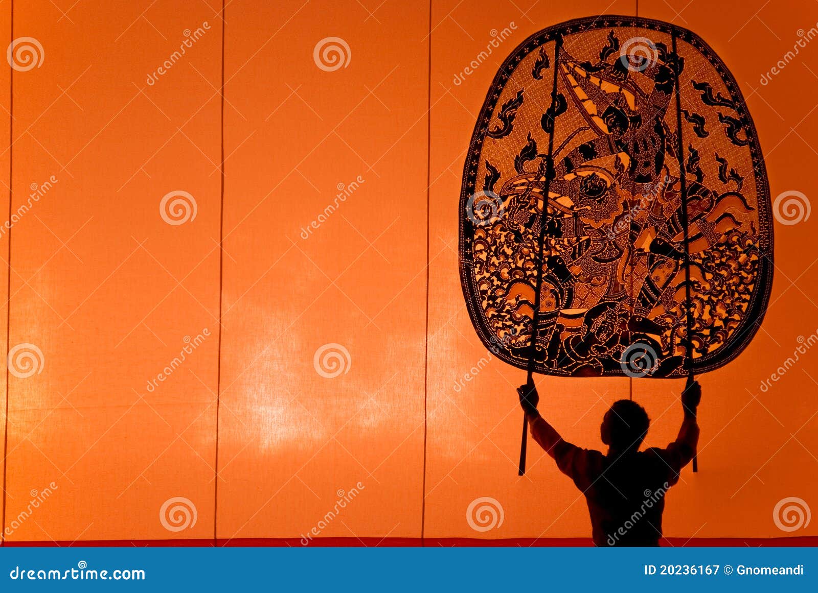Thai Performance Art - Large Shadow Play Editorial Photography - Image ...