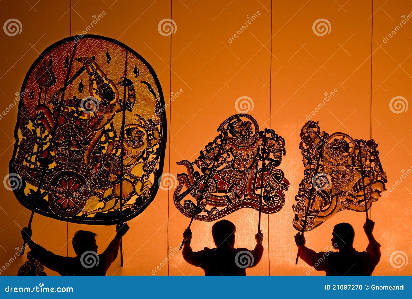 Thai Performance Art - Large Shadow Play Editorial Image - Image of ...