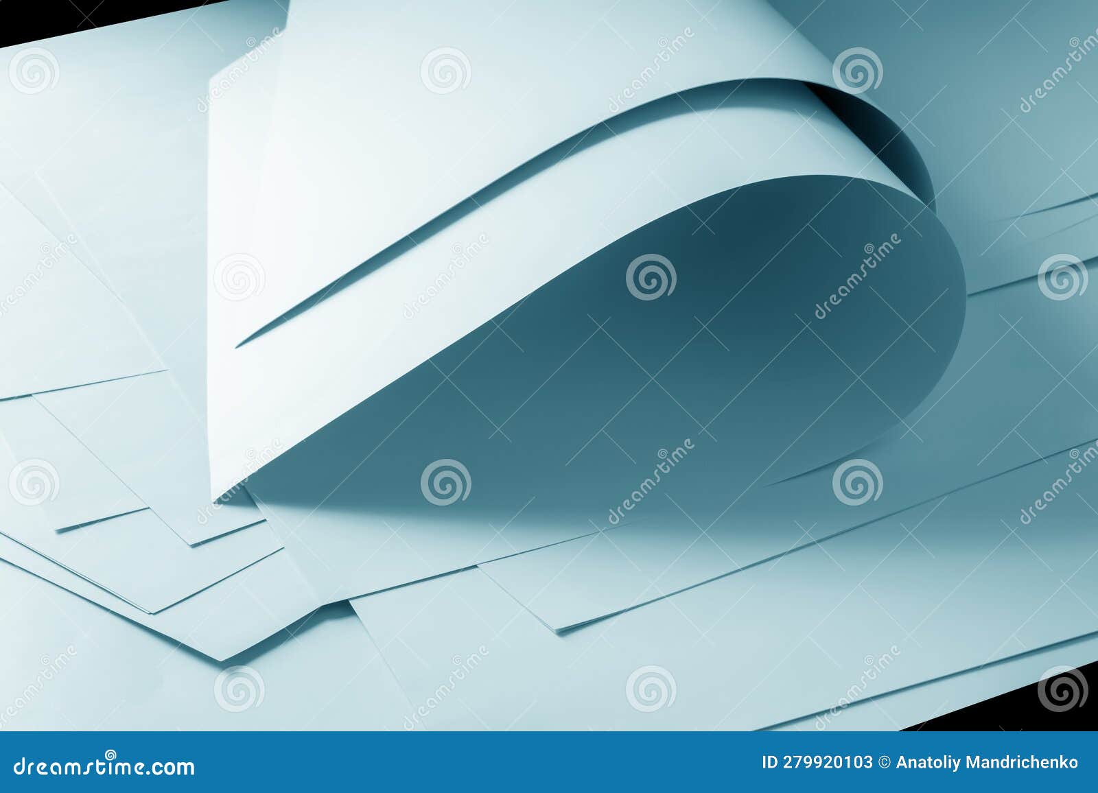 Large Sheet of White Paper. Stock Image - Image of light, message ...