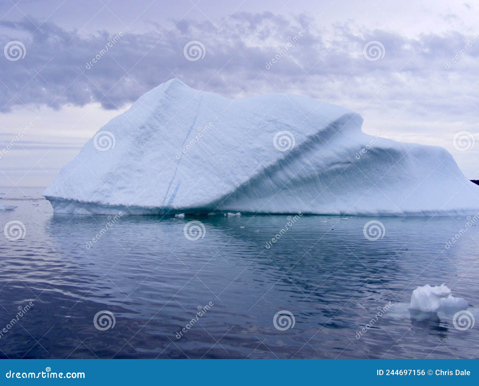 Large Shell Shaped Iceberg in Twillingate Harbour Stock Photo - Image ...