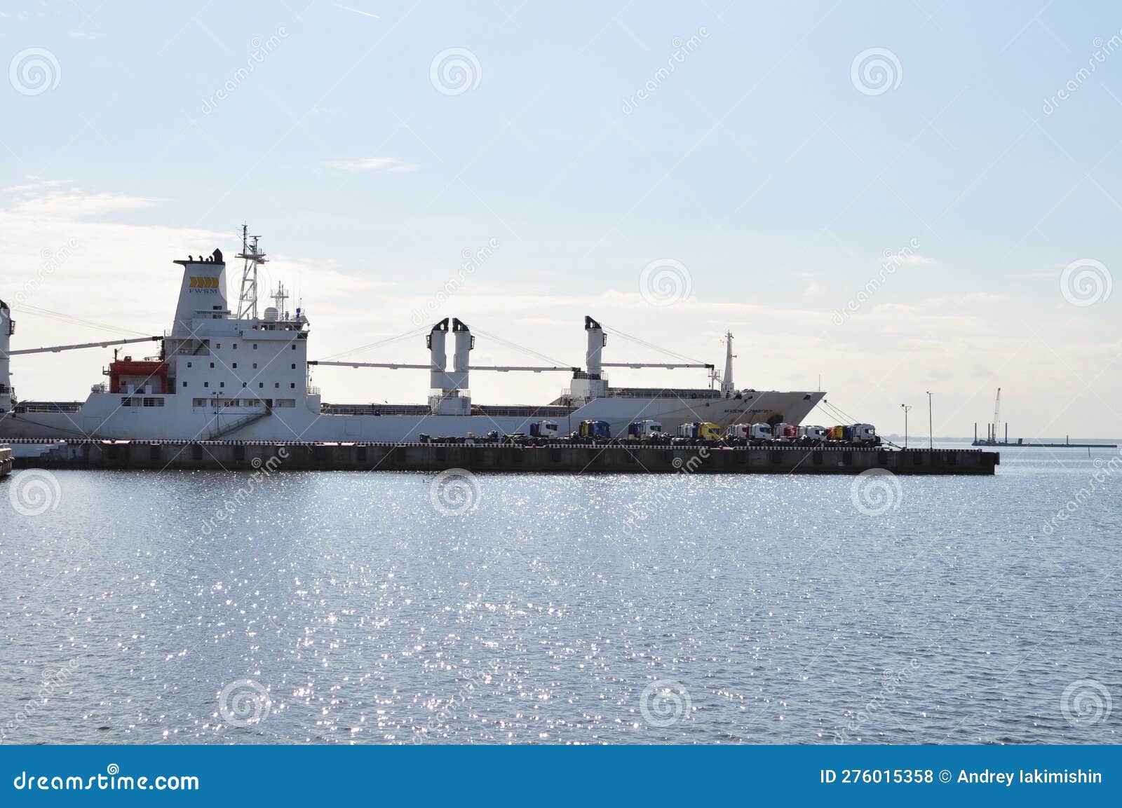 Large Ship for Transporting Trucks Editorial Stock Photo - Image of ...