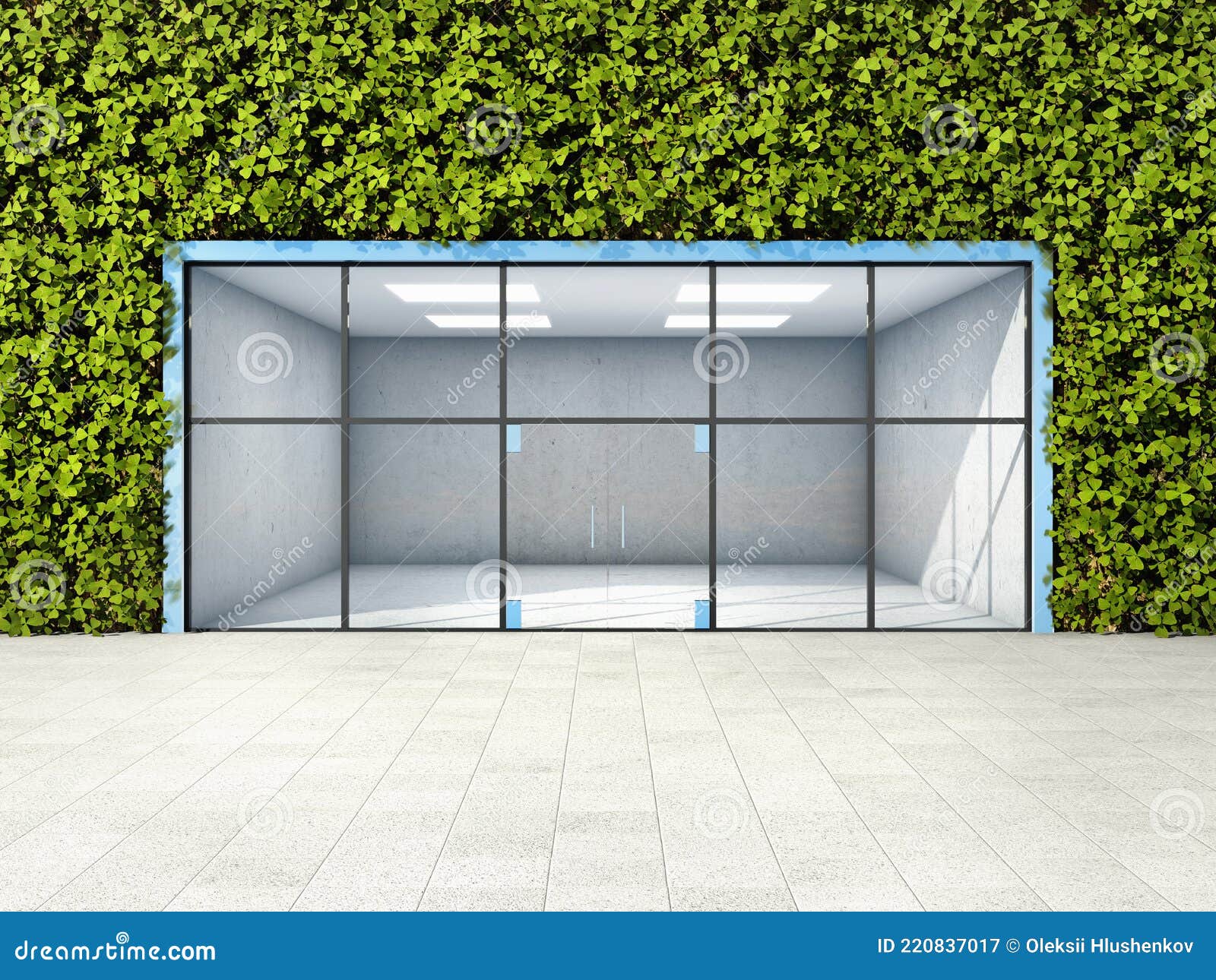 Large shop window stock illustration. Illustration of retail - 220837017