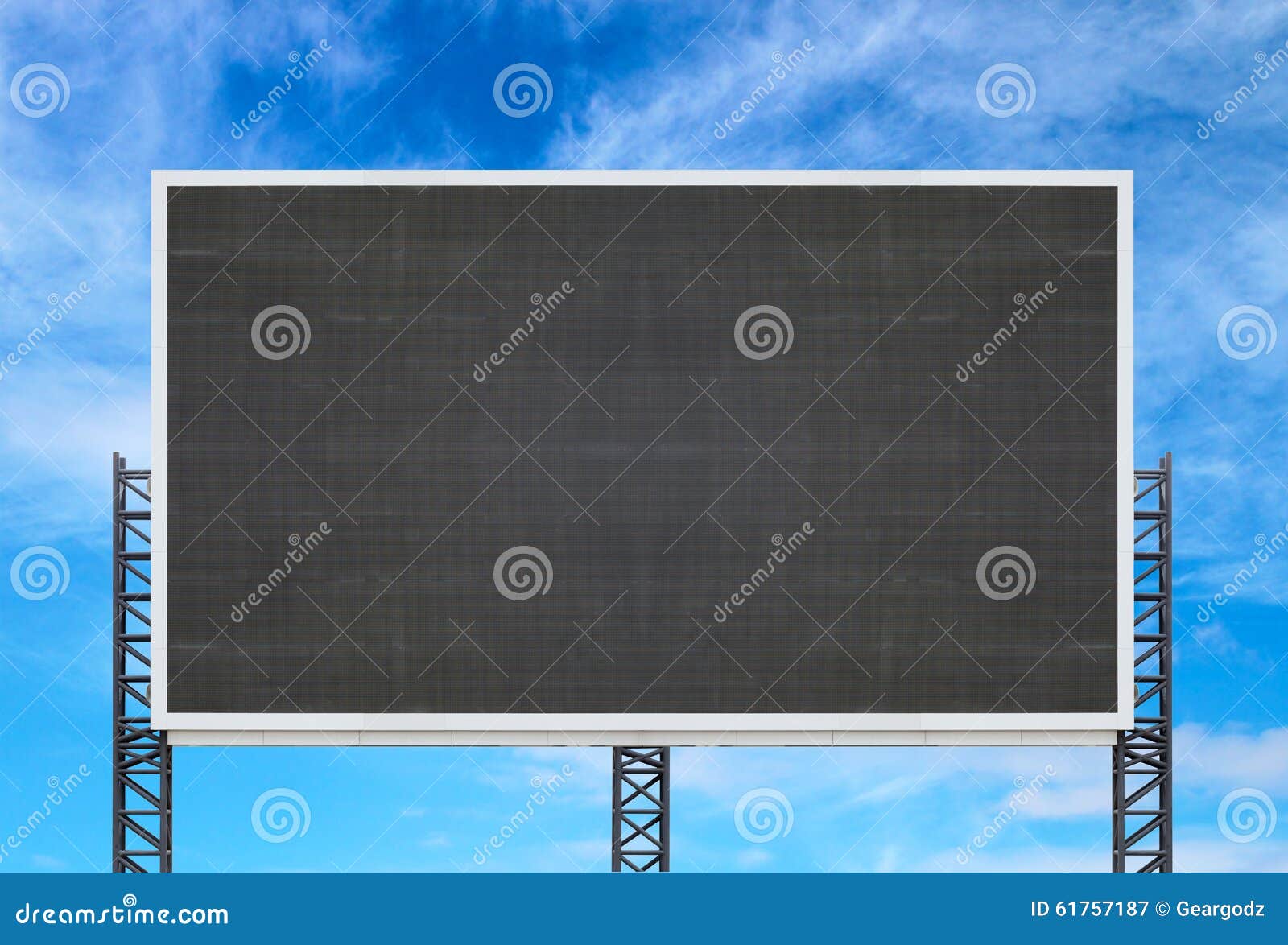 Large Sign Board with Blue Sky Stock Image - Image of blue, competition ...