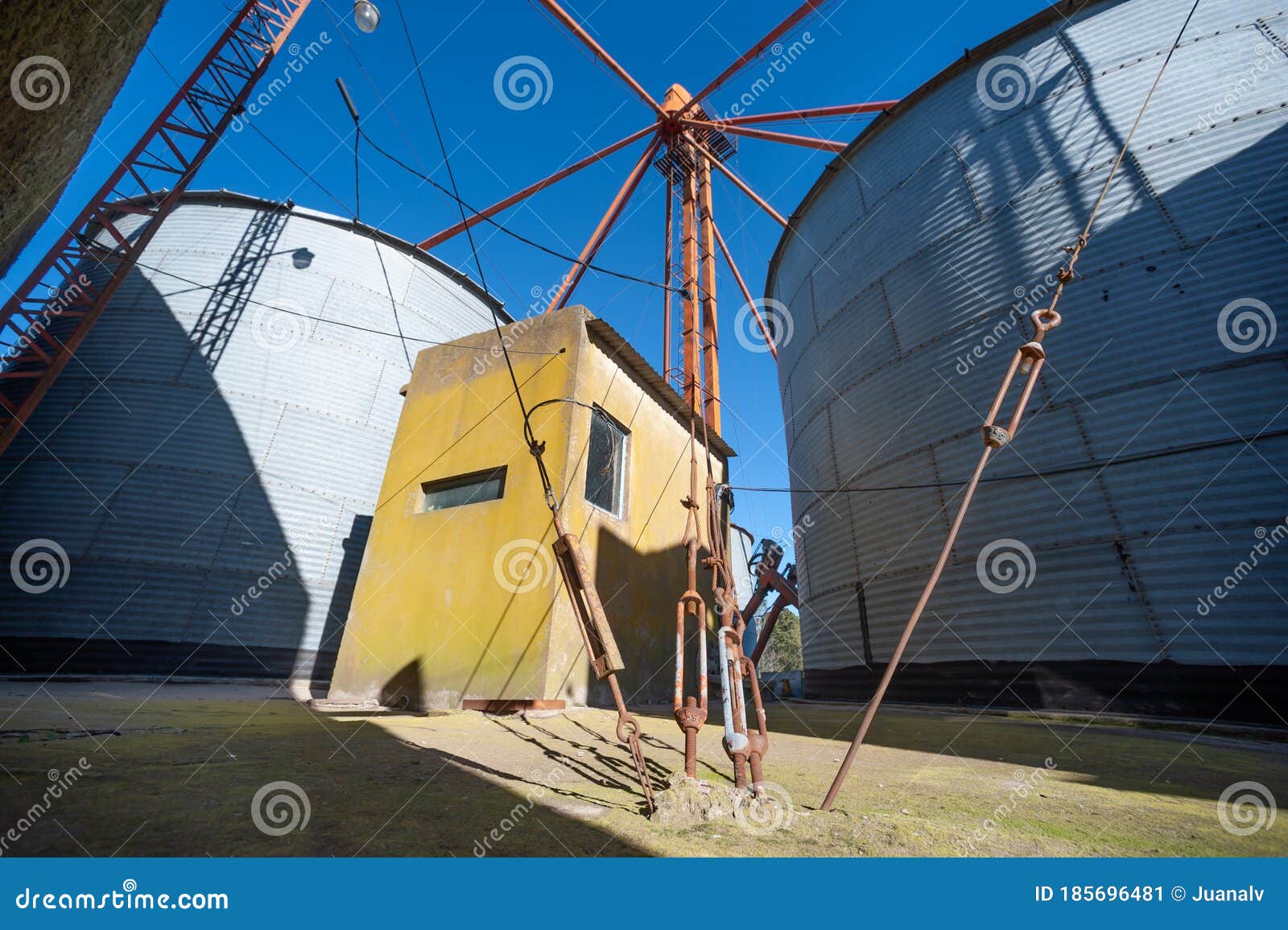 Large silo facility stock image. Image of food, argentina - 185696481