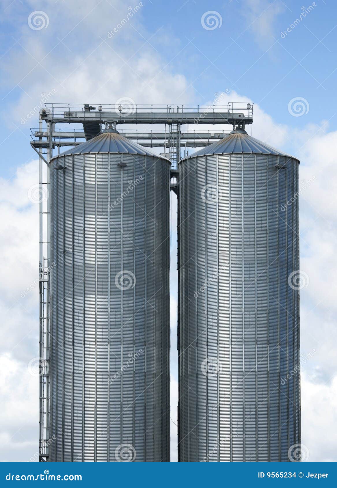 Large silos stock photo. Image of agriculture, barley - 9565234