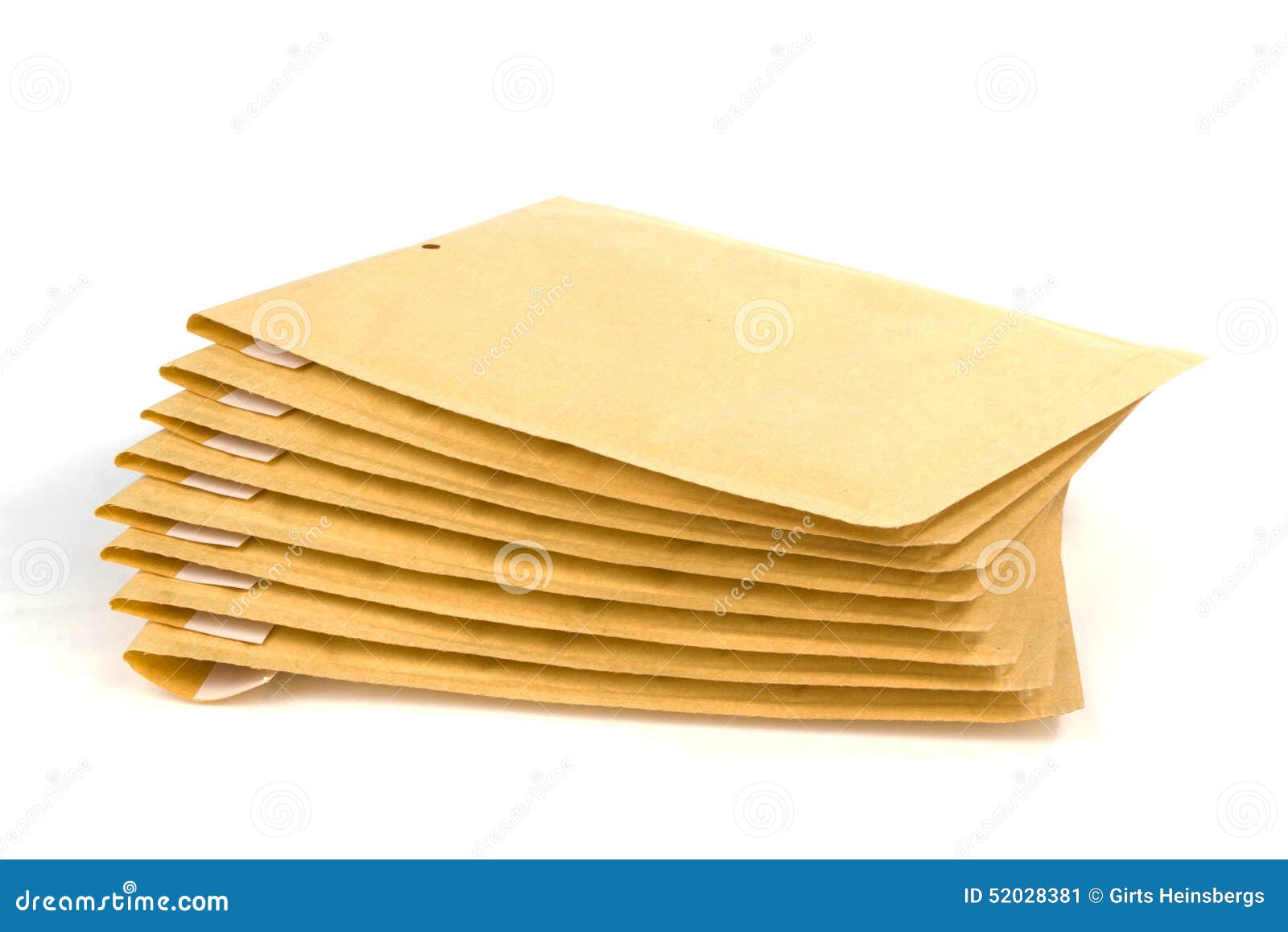 Large Size Bubble Lined Shipping or Packing Envelopes Stock Image ...