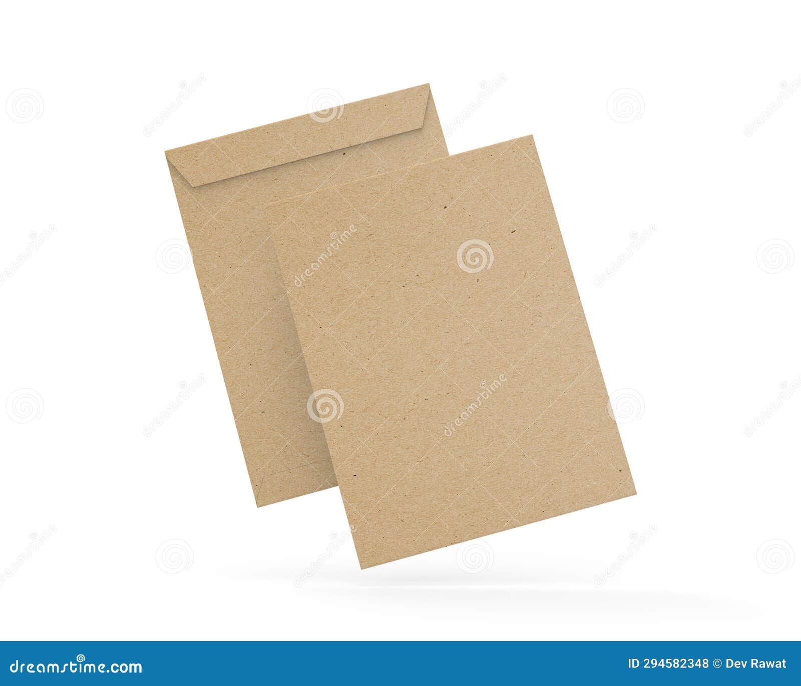 Large Size Kraft Envelope Mockup Template Stock Photo - Image of ...