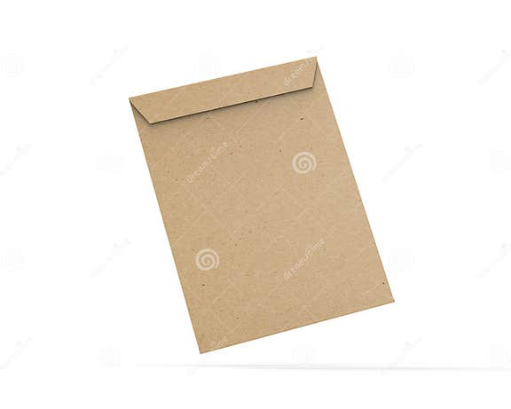 Large Size Kraft Envelope Mockup Template Stock Photo - Image of ...