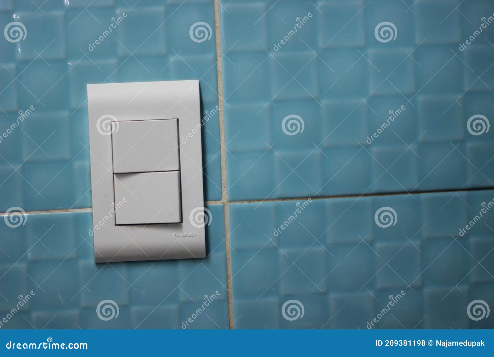 Large Size on OFF Light Switch Button on the Wall with Copy Space Stock ...