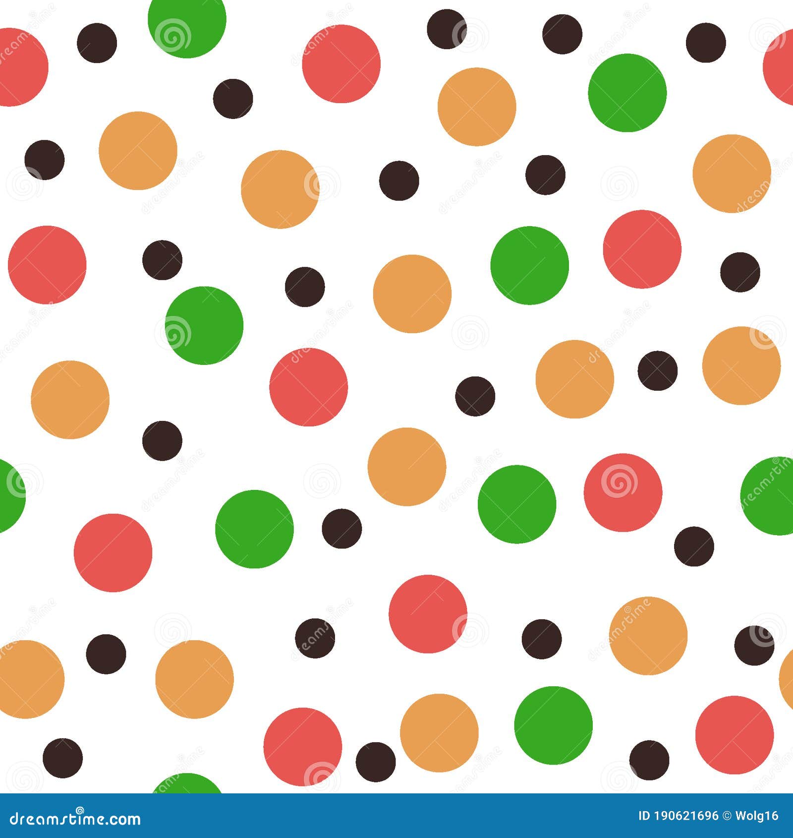 Large and Small Multi-colored Circles on a White Background for ...