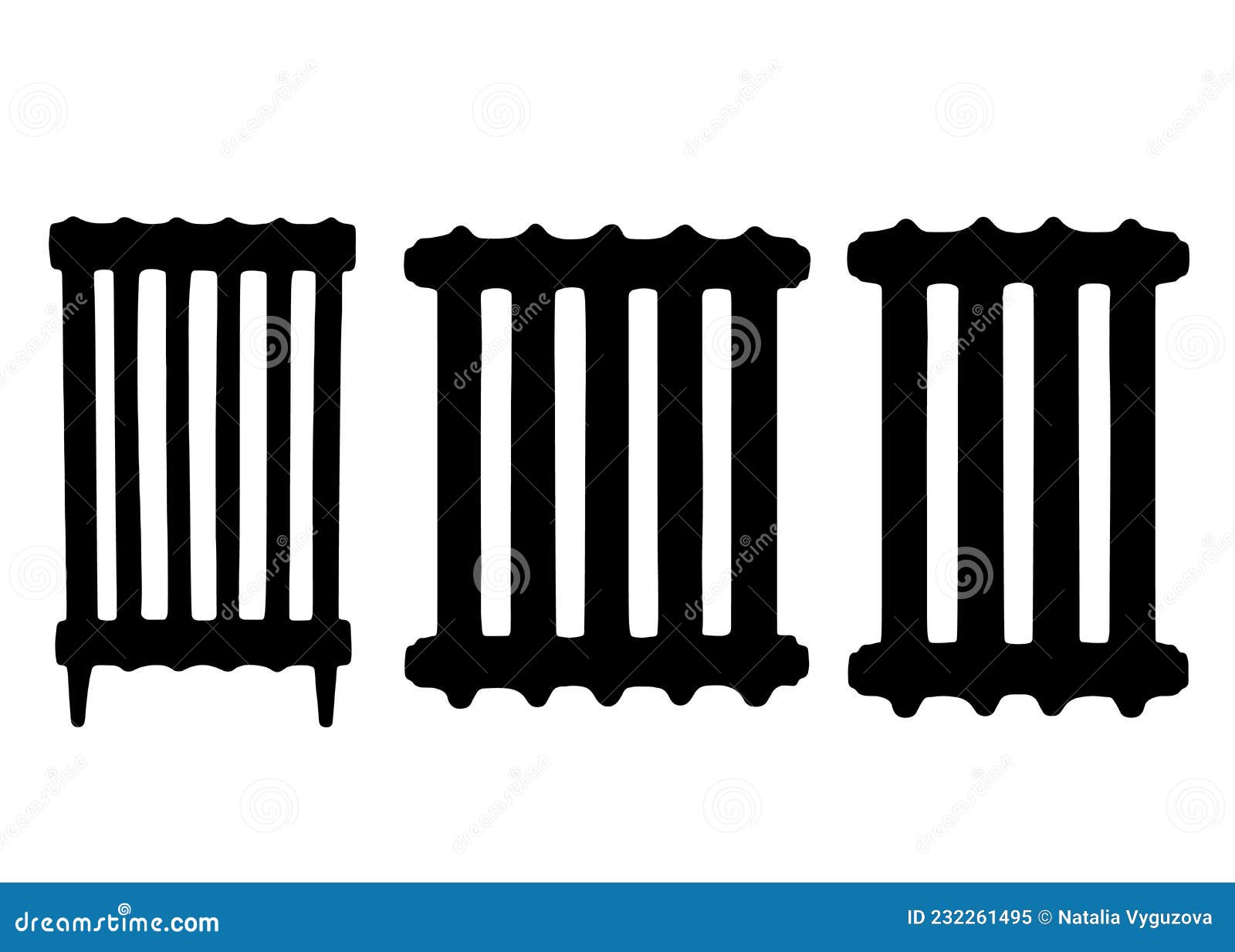 Large and Small Radiators Included. Stock Vector - Illustration of ...
