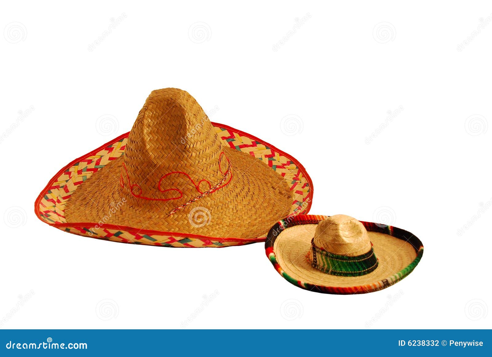 Large and small Sombreros stock photo. Image of miniature - 6238332