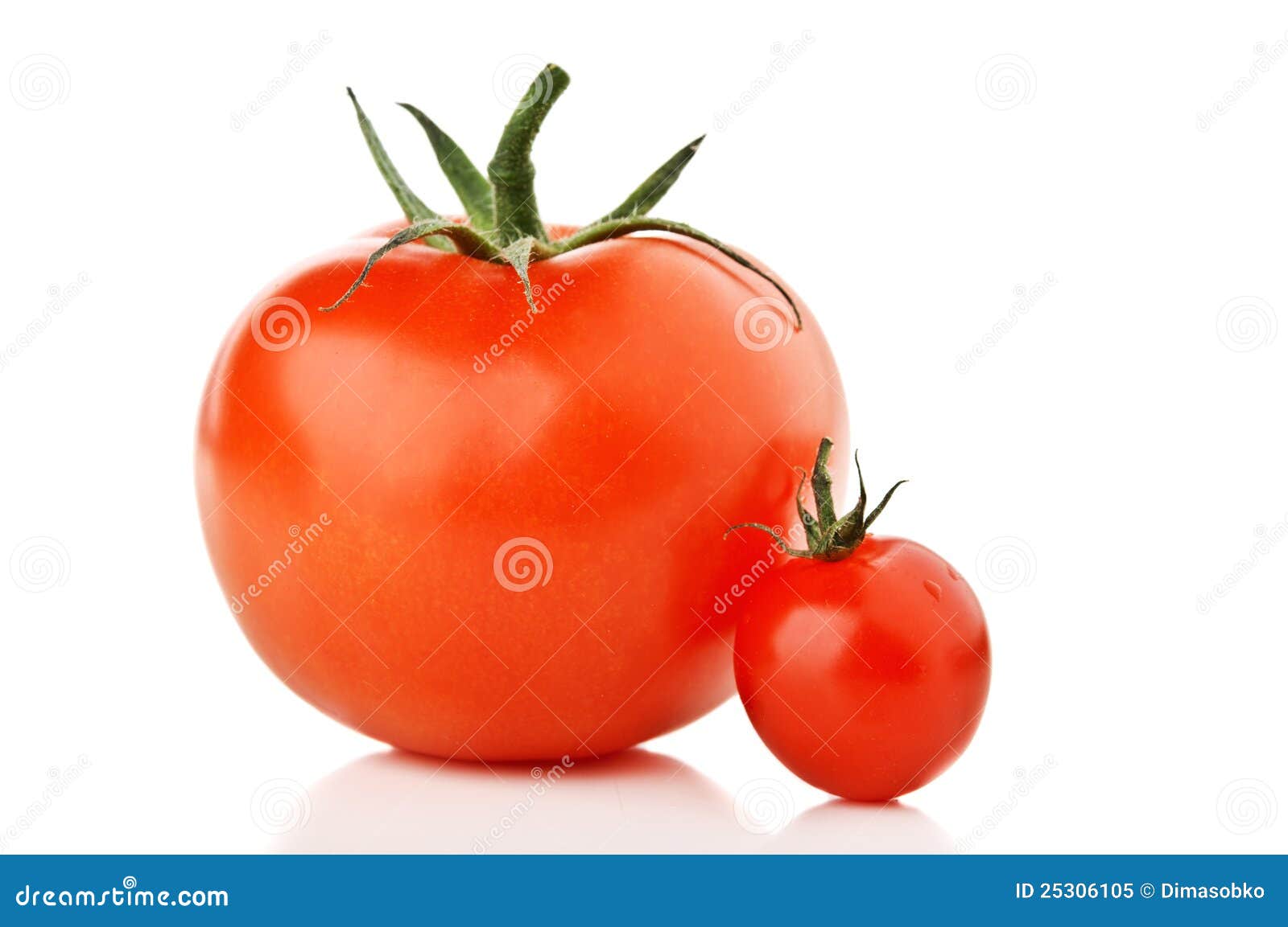 Large and small tomatoes stock image. Image of macro - 25306105