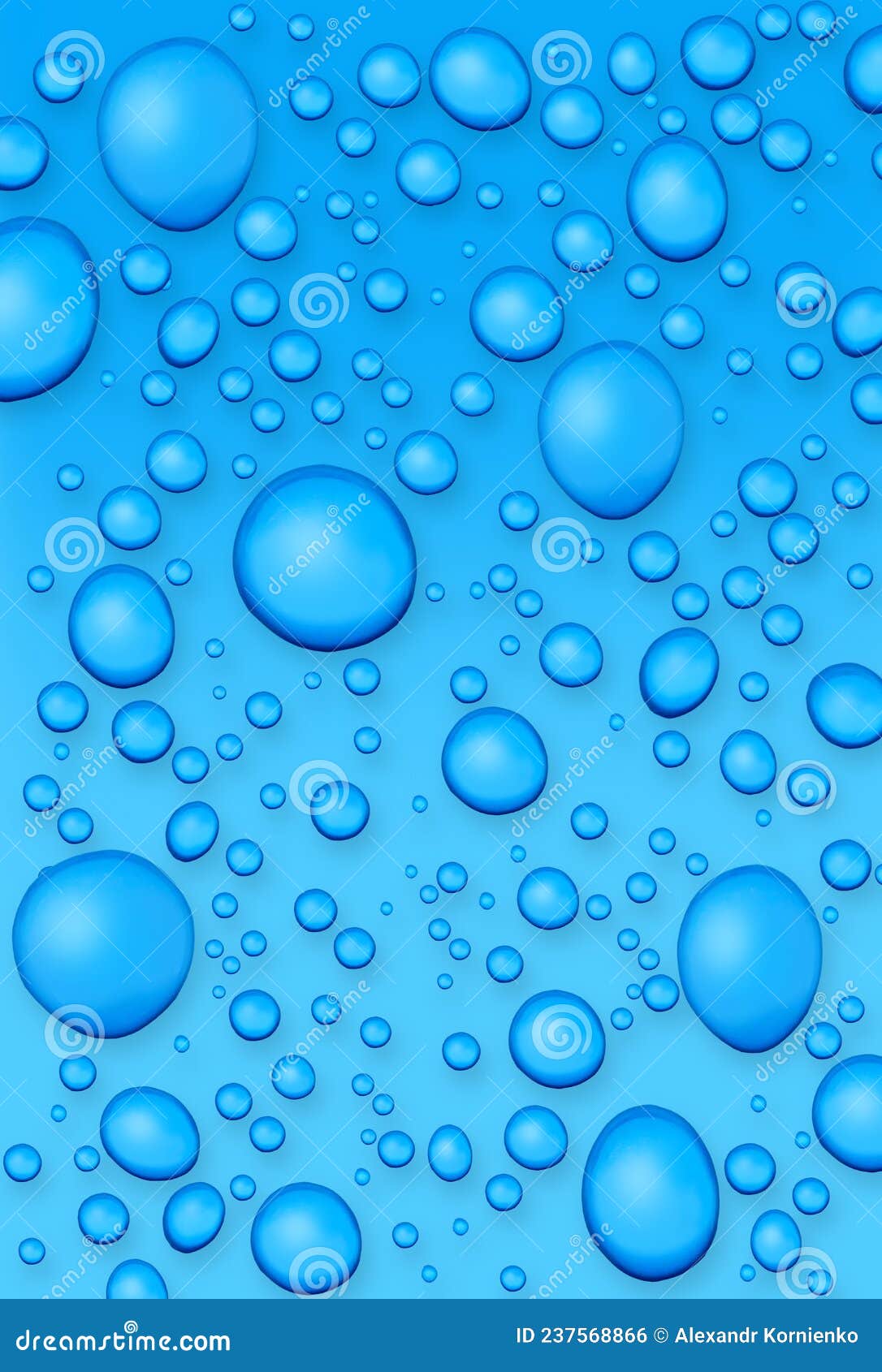 Large and Small Water Droplets Stock Photo - Image of natural, fresh ...