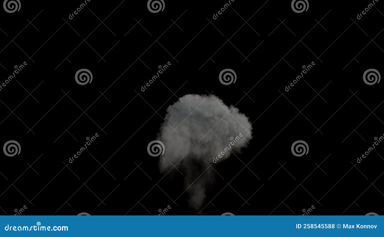 Large Smoke Explosion Isolated with Alpha Channel 4K Version 17 Stock ...