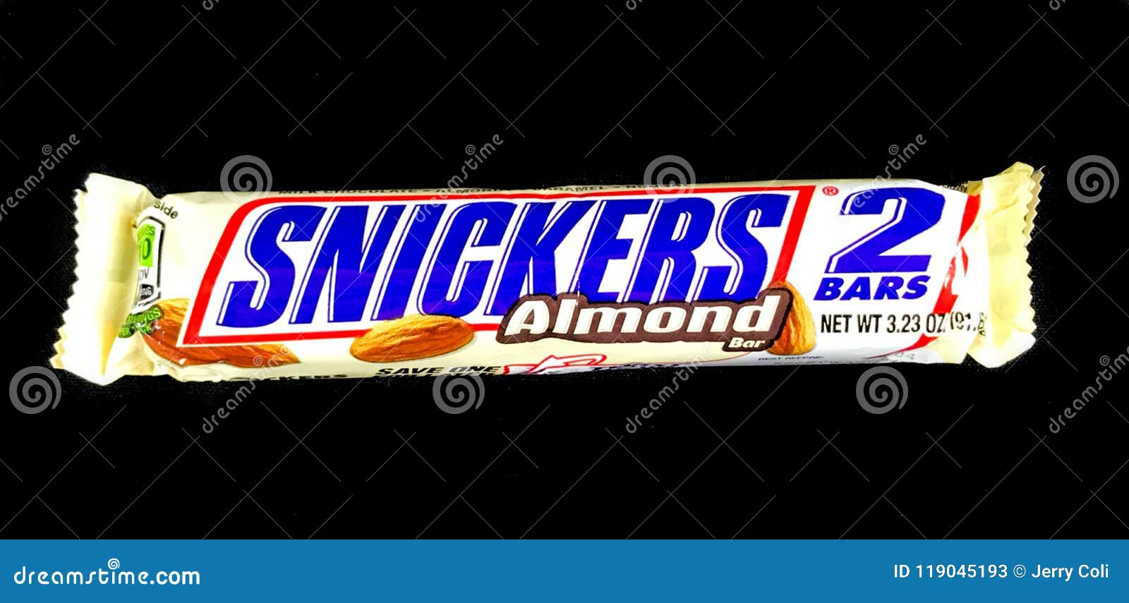 Snickers Bars with Almonds editorial stock photo. Image of food - 119045193