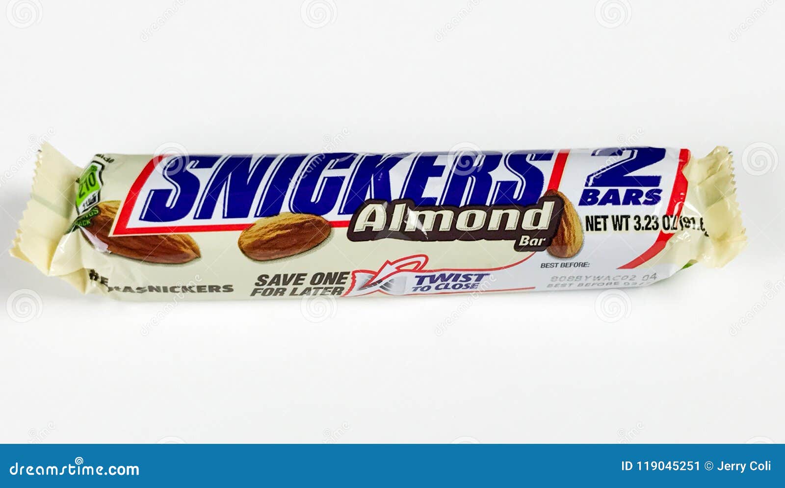 Snickers Bars with Almonds editorial photo. Image of large - 119045251
