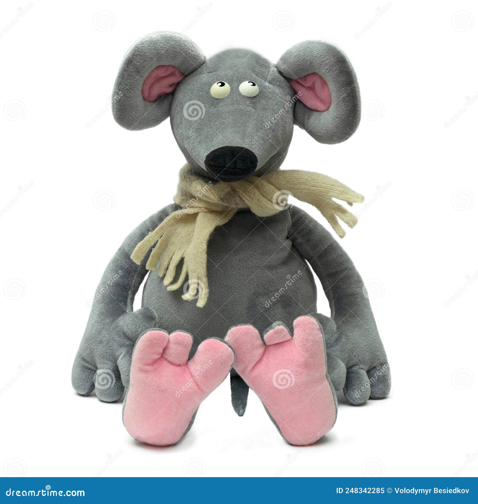 Toy rat stock image. Image of scarf, white, beautiful - 248342285