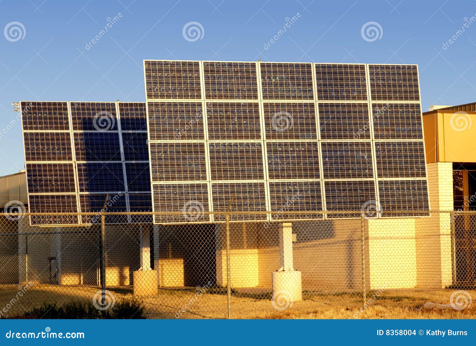Large Solar Panels stock photo. Image of generator, power - 8358004
