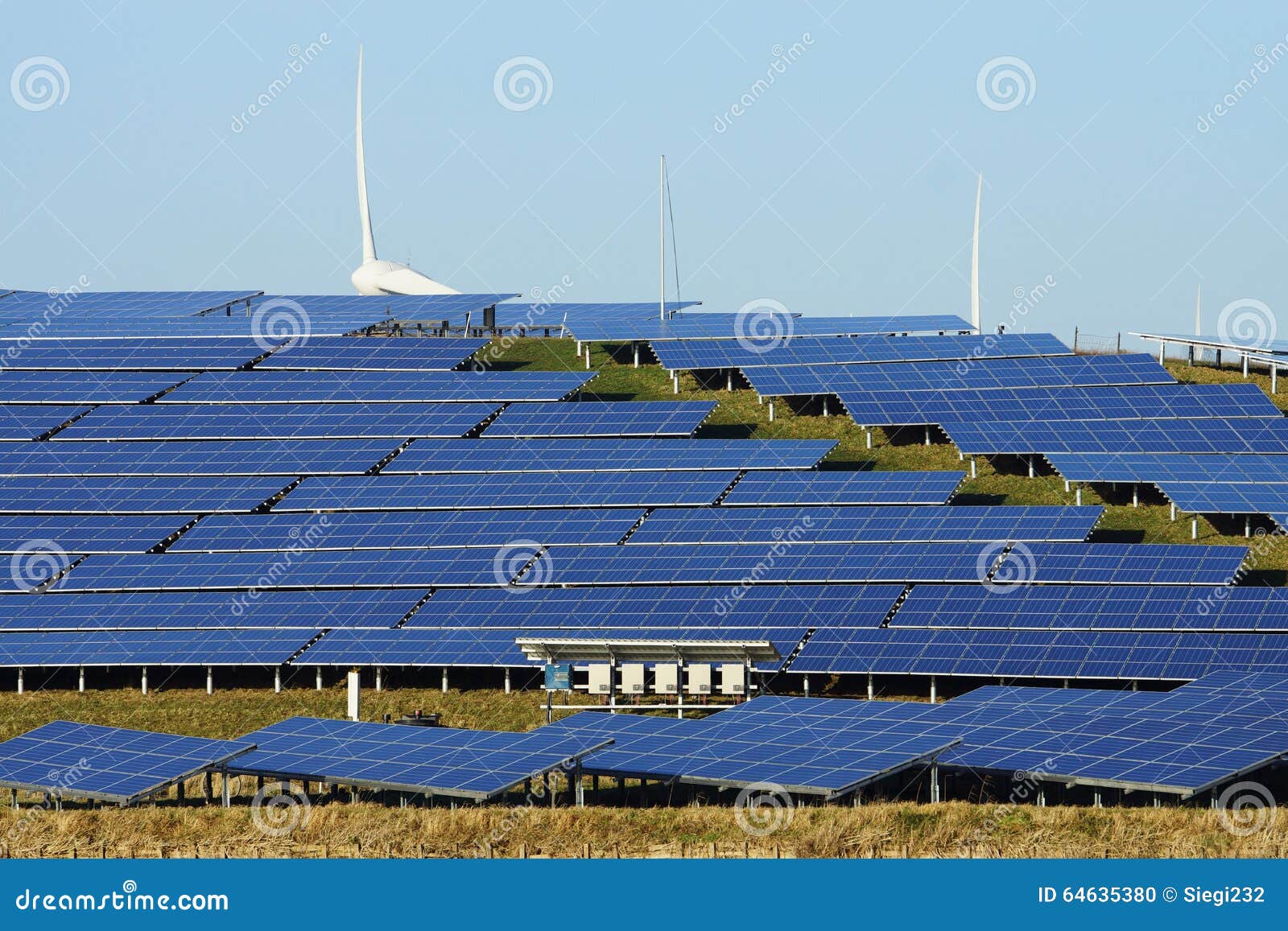 Large solar plant stock photo. Image of renewable, source - 64635380