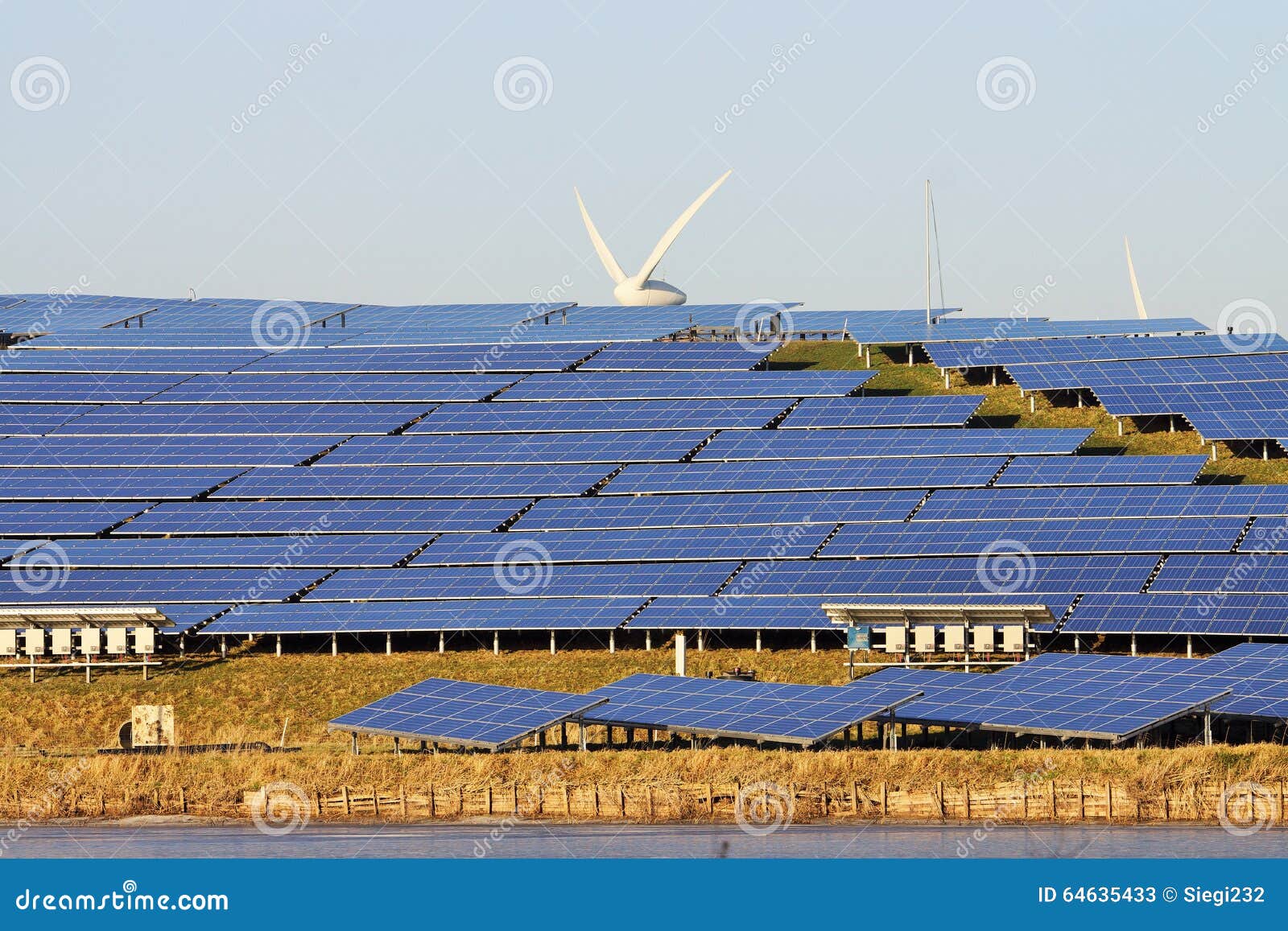 Large solar plant stock image. Image of energy, costs - 64635433
