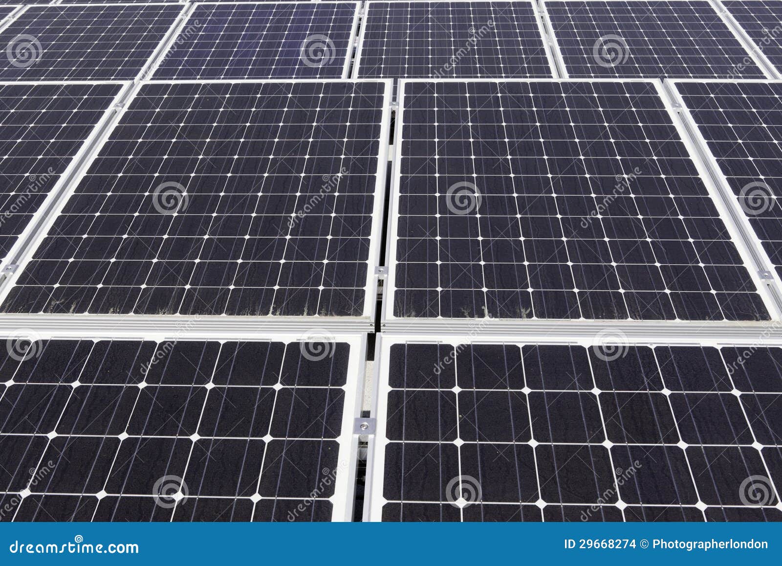 Large solar power panels stock photo. Image of fullframe - 29668274