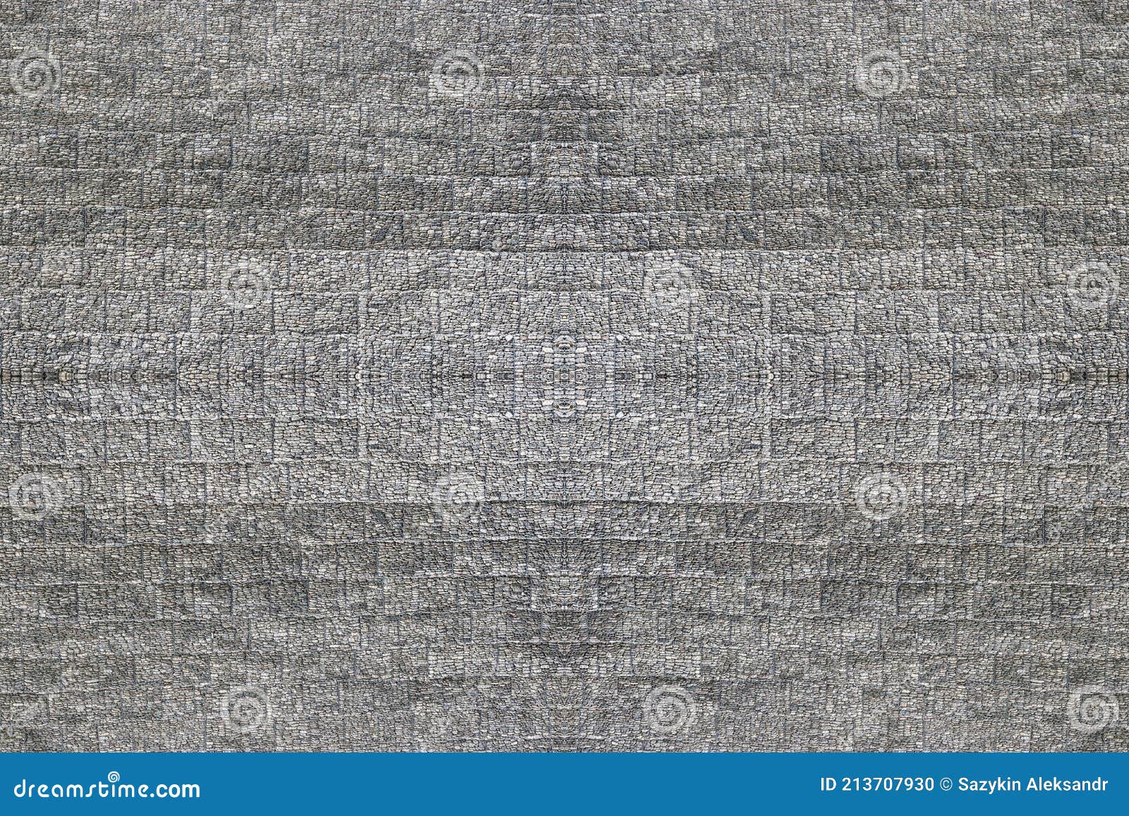 Large Solid Cobblestones Laid in Rows and Forming a Wall Stock Photo ...