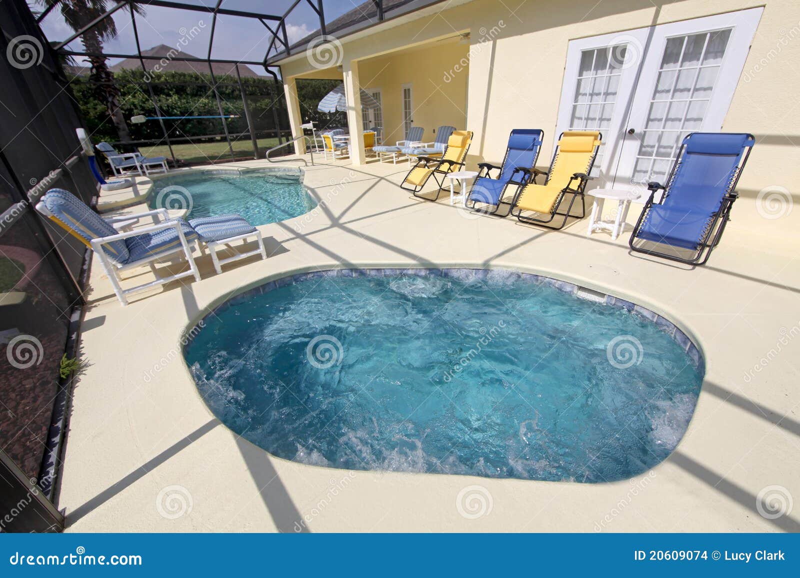 Large Spa and Swimming Pool Stock Photo - Image of swimming, jacuzzi ...