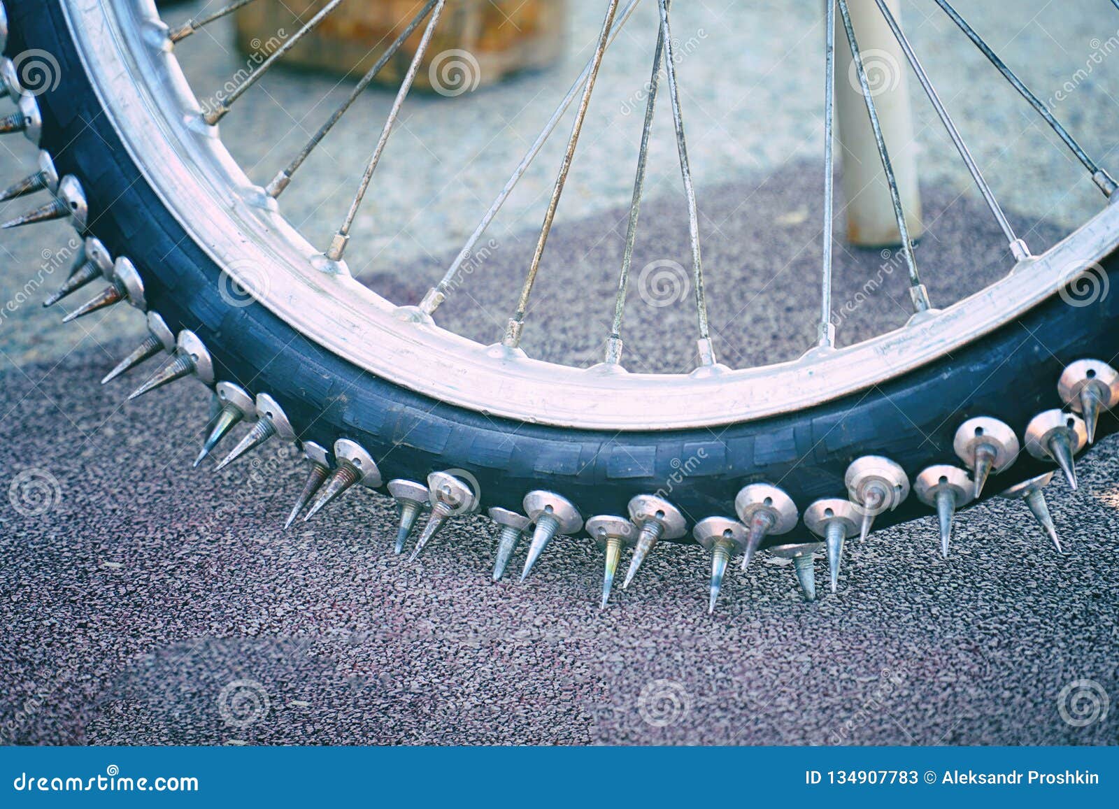 Spikes Of An Ice Speedway Motorbike Stock Image | CartoonDealer.com ...
