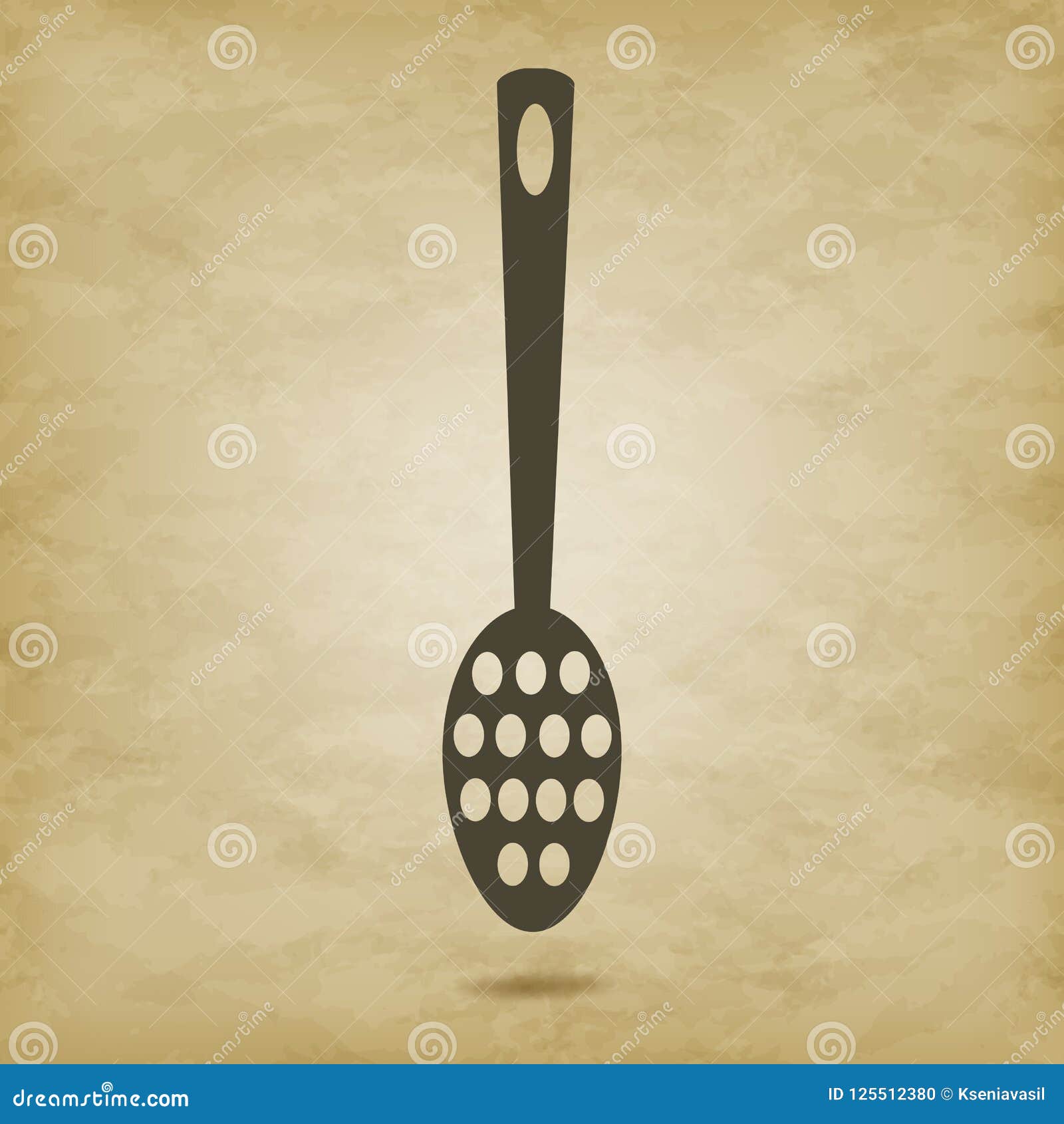 Spoon for Mixing Vector Icon Stock Vector - Illustration of cooking ...