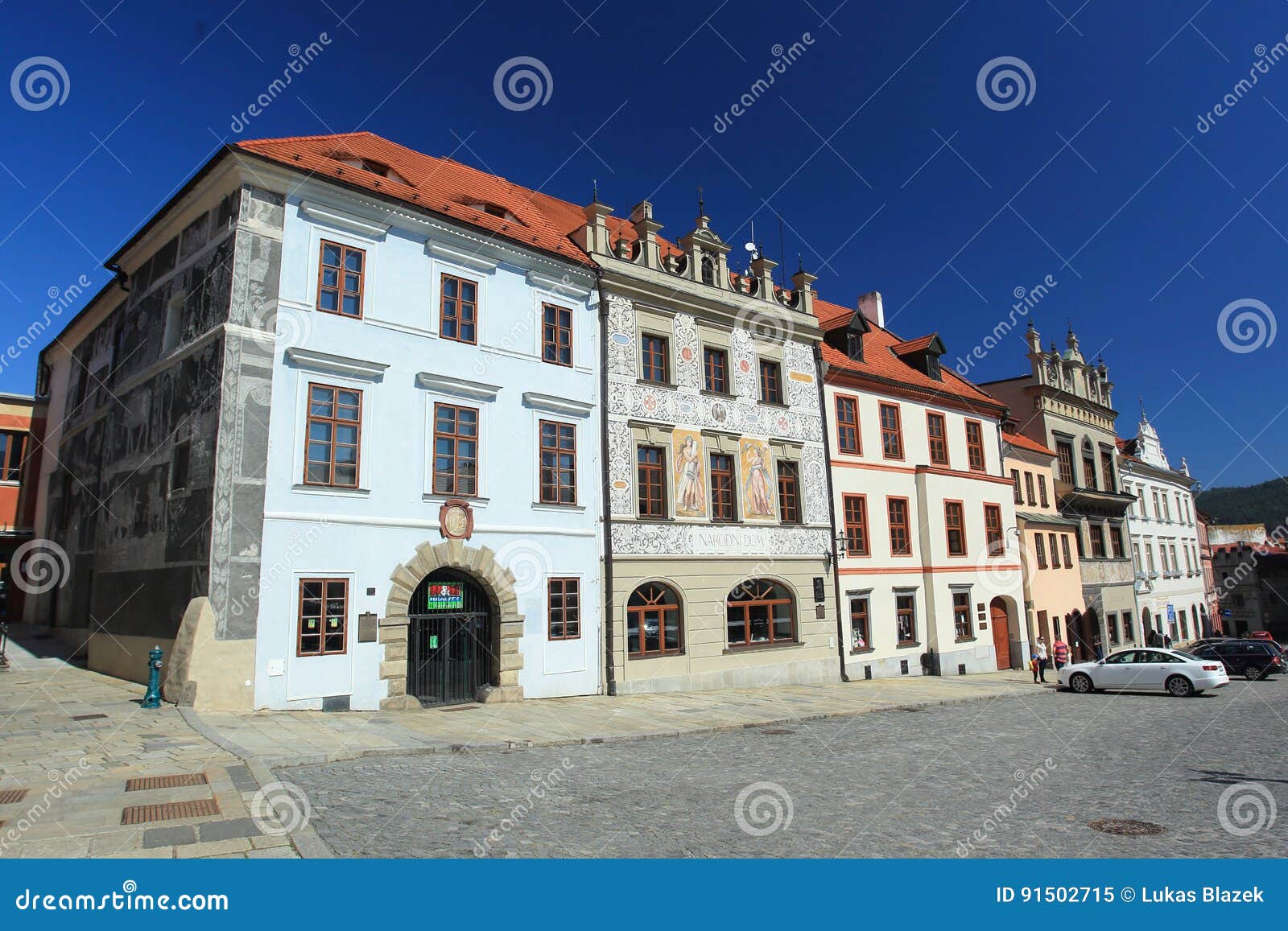 Large square in Prachatice editorial image. Image of city - 91502715