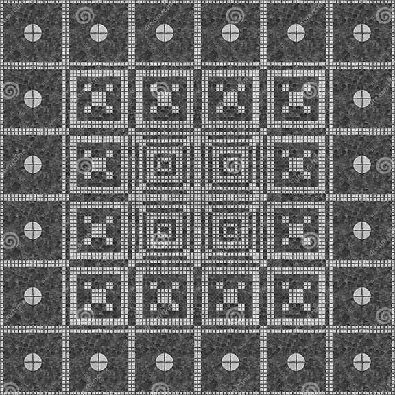 Large Square with Stone Paving Stock Illustration - Illustration of ...