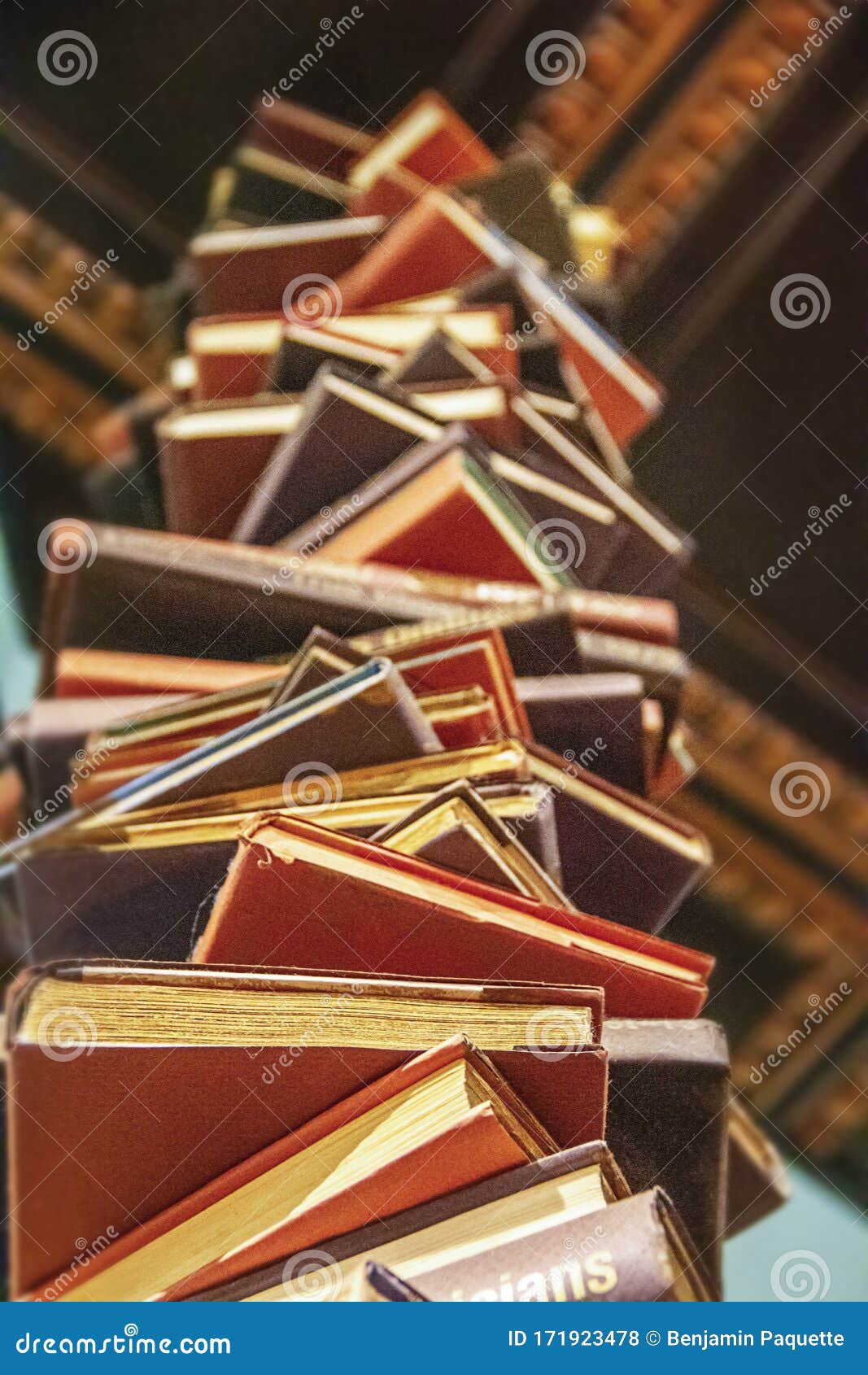 Large Stack of Books at a Museum Editorial Stock Photo - Image of ...