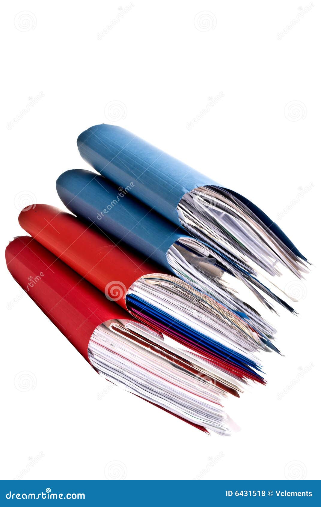 Inbox With Stack Of Paperwork On Desk Stock Photography | CartoonDealer ...