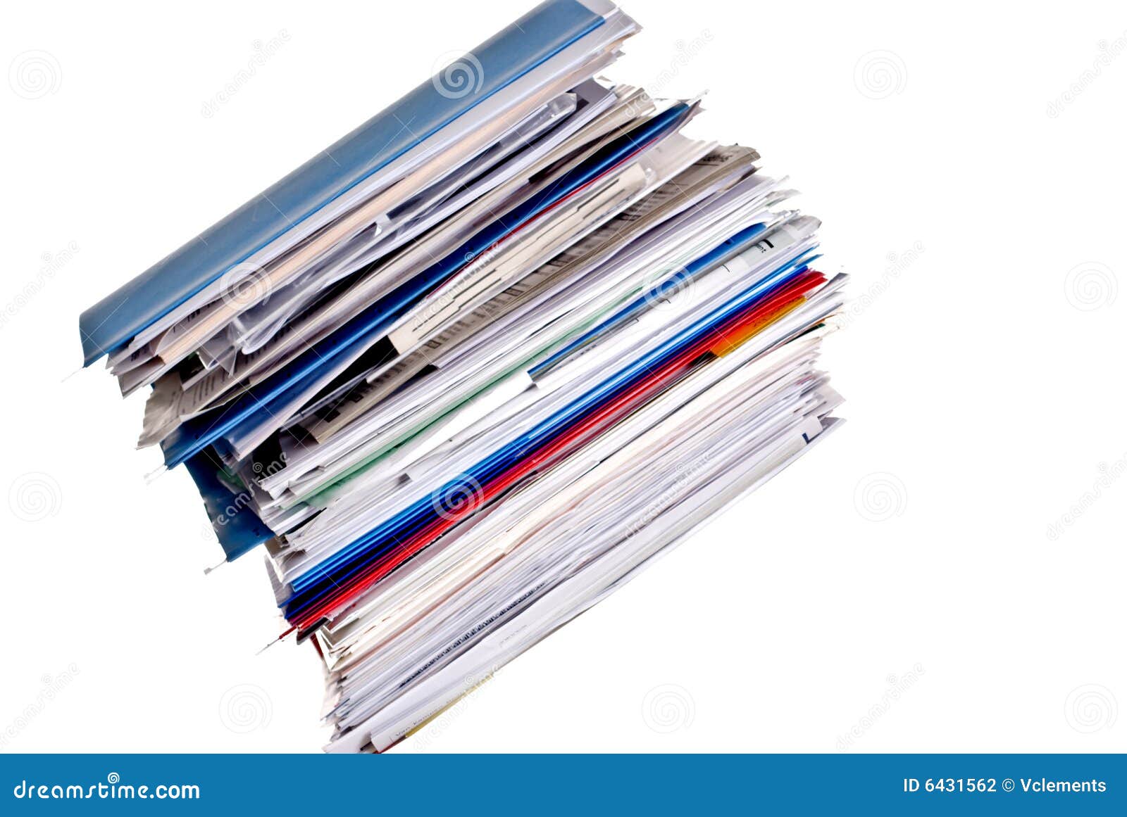 Large Stack of Business Files Stock Photo - Image of excess, sheet: 6431562