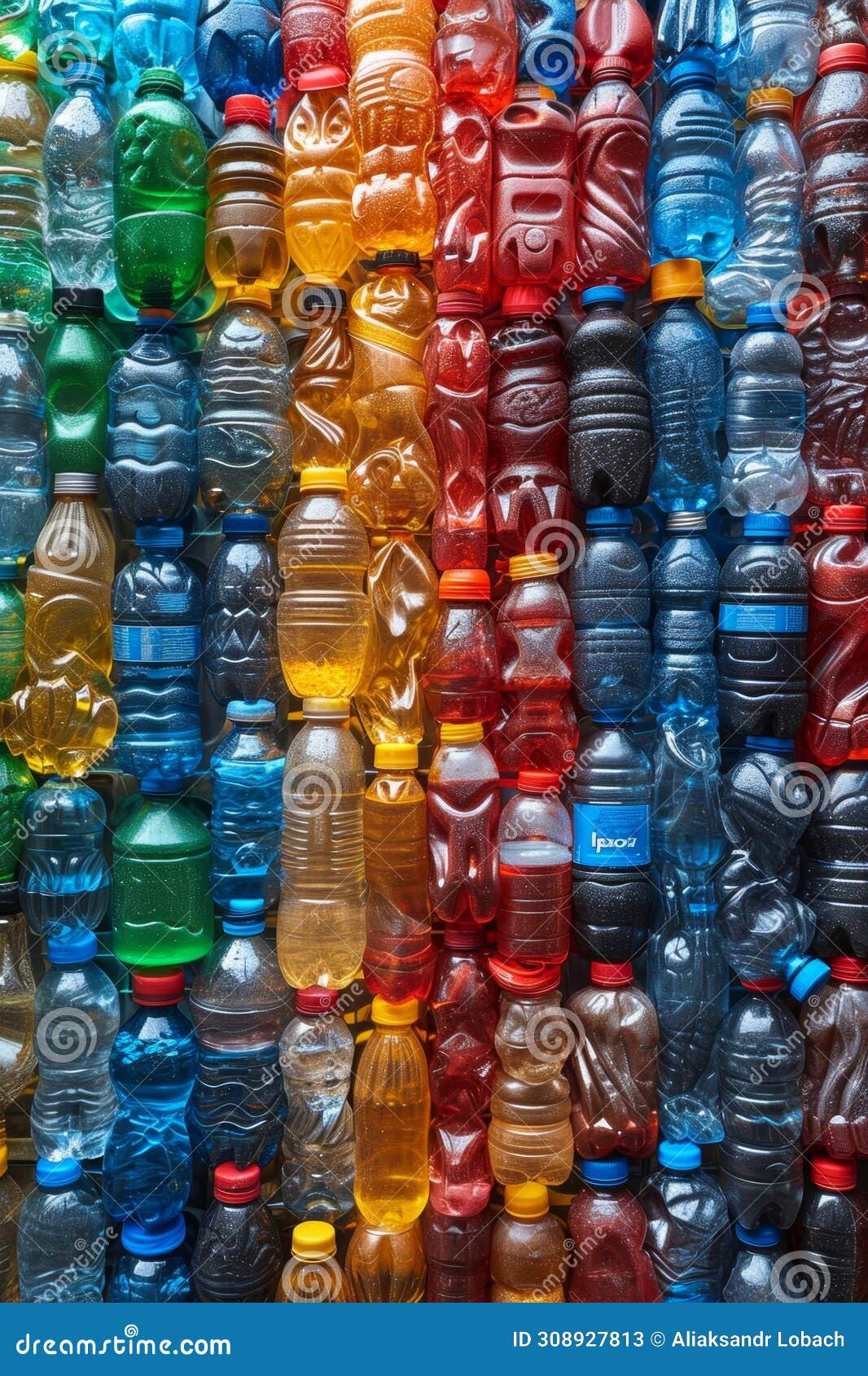 A Large Stack of Old Plastic Bottles for Recycling Stock Image - Image ...