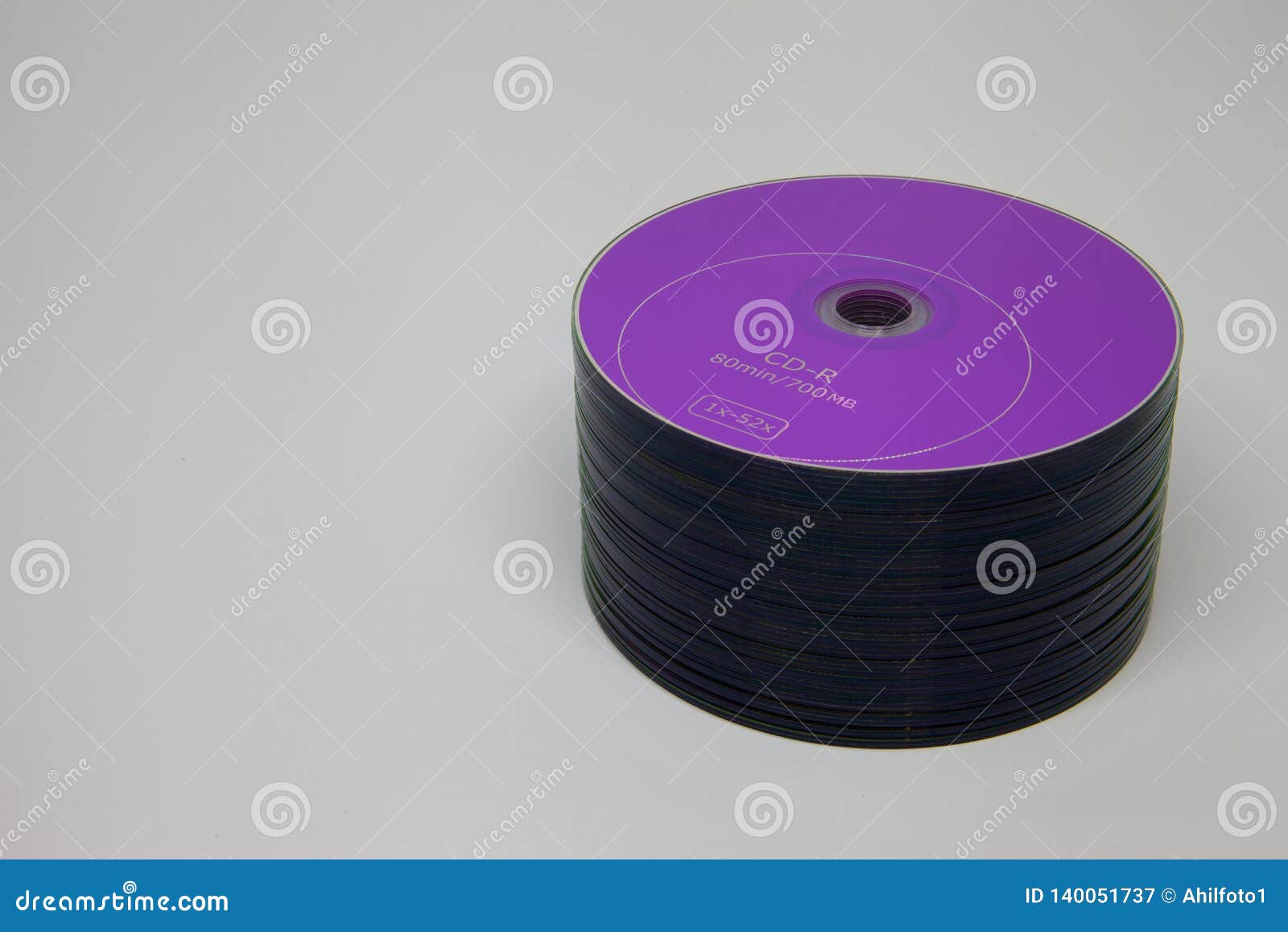 Large Stack of Purple Cd Disks Stock Image - Image of round, memory ...