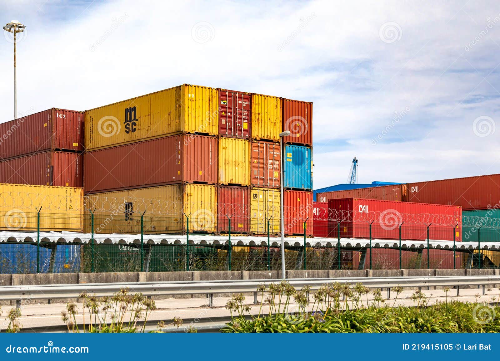 Large Stack Of Sea Containers In Port Of Rotterdam Editorial Photo ...